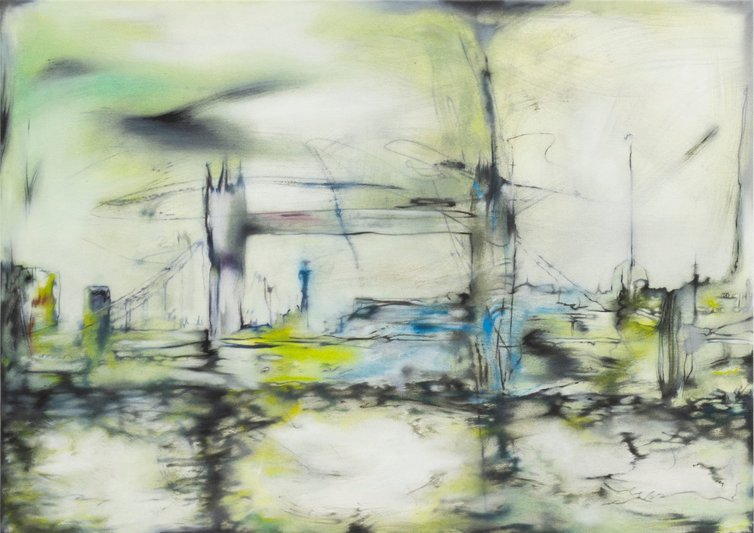 Héloïse Chassepot, London skyline, in black and white, 2025 | KALI Gallery