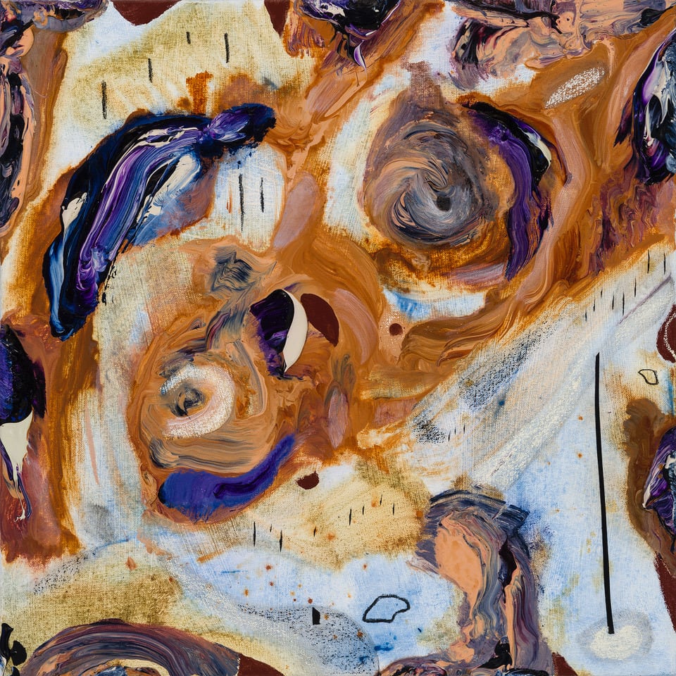 Manuel Mathieu, Study on a brown figure, 2021 | Kavi Gupta Gallery