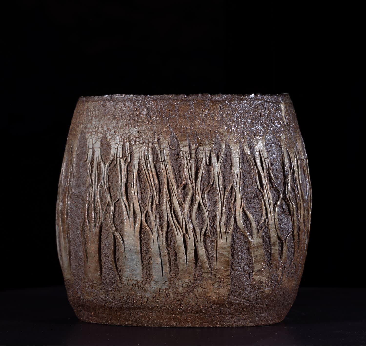 Patricia Shone, Treeline Forest Vessel, 2025 | Kilmorack Gallery