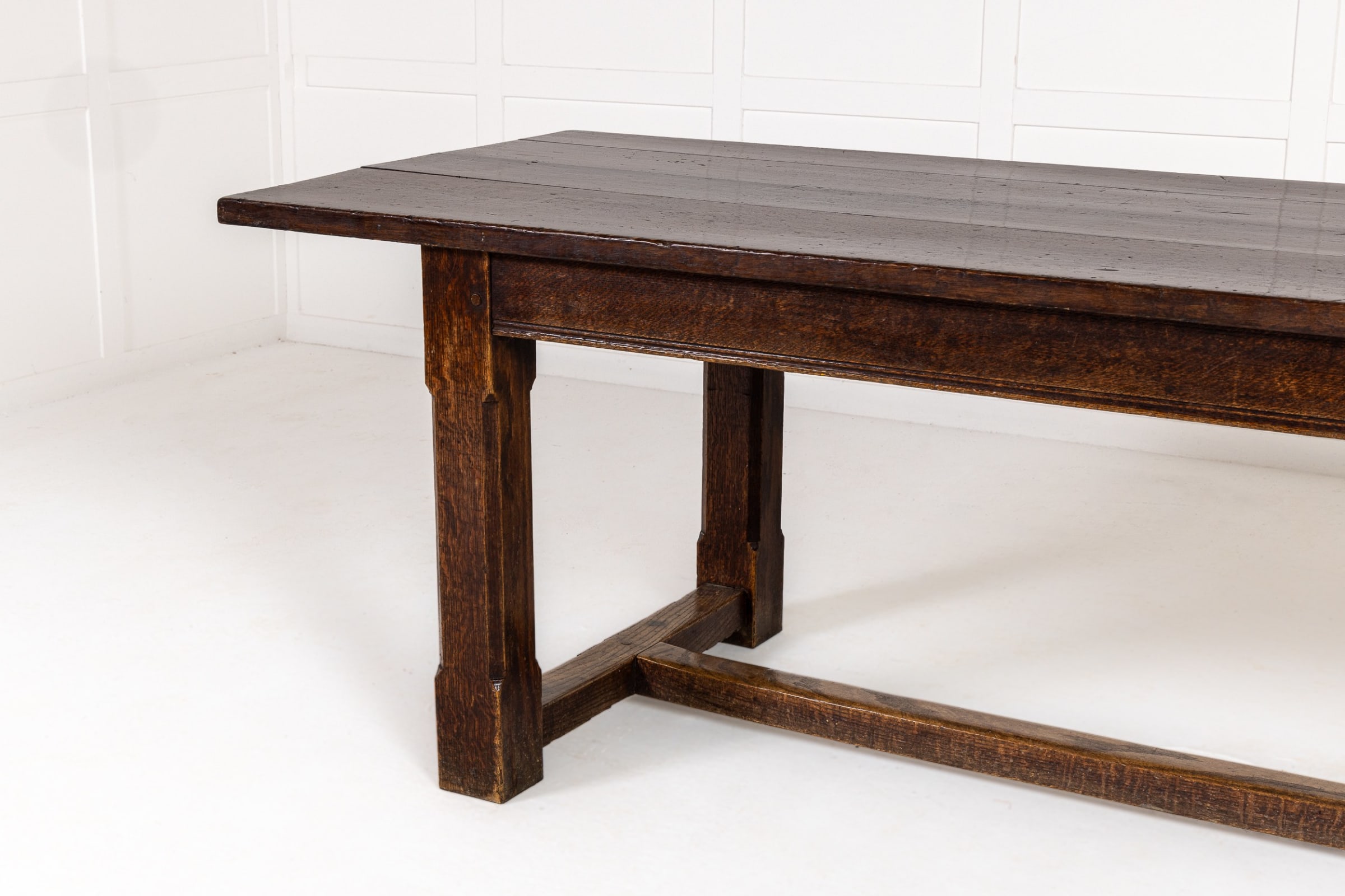 Large 1940s English Oak Farmhouse Table | Lee Wright Antiques