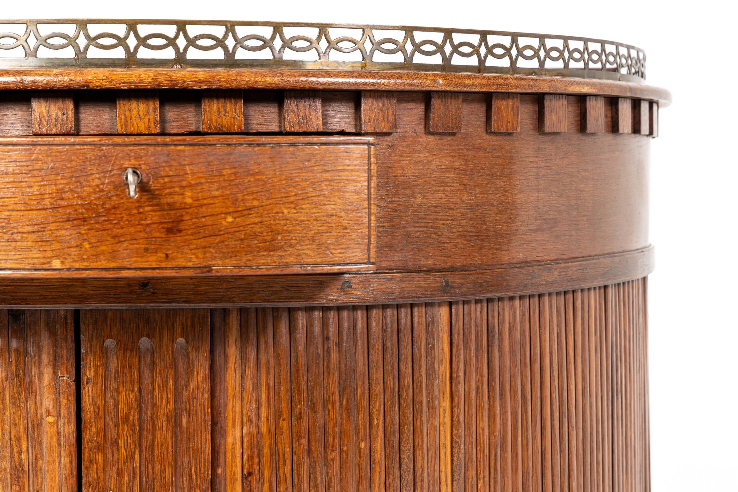 18th Century Dutch Demi Lune Cabinet | Lee Wright Antiques