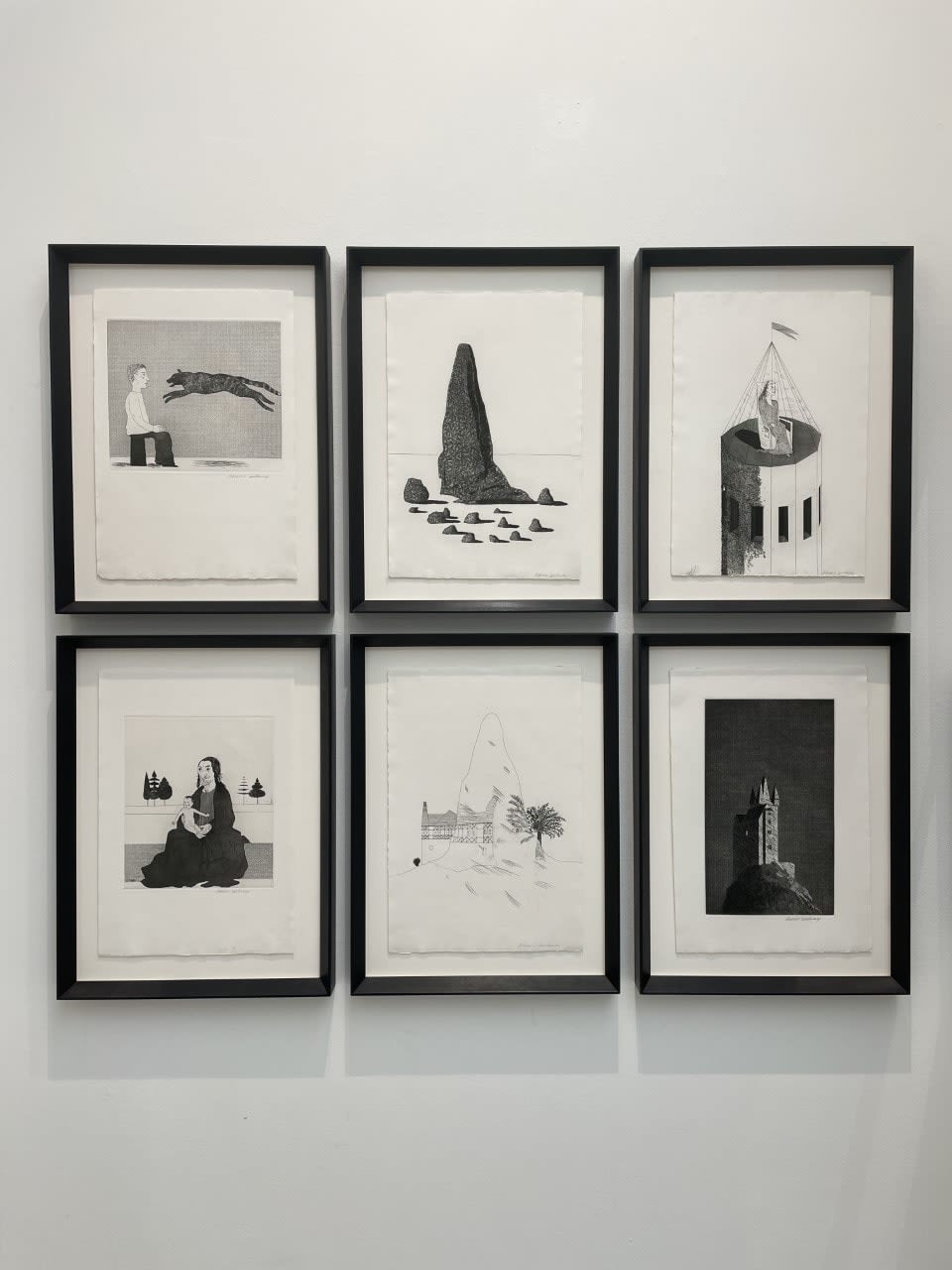 David Hockney, The Sexton Disguised as a Ghost Stood Still as Stone ...