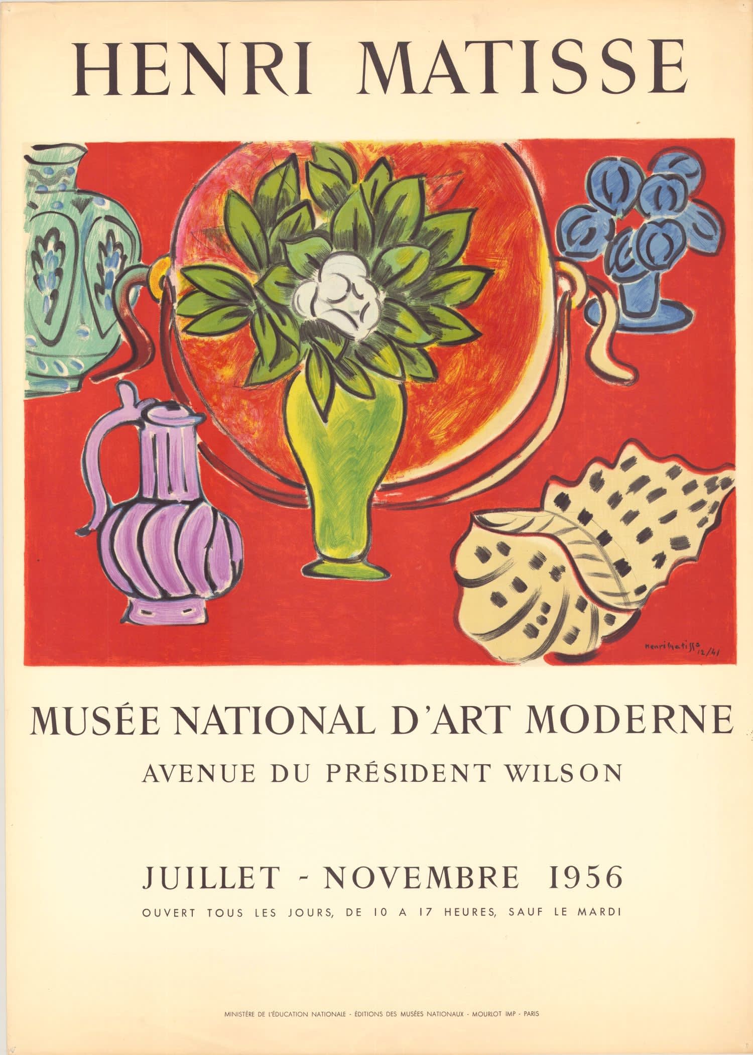 Henri Matisse, Musée National D'Art Modern, Paris, 1956 | London ...