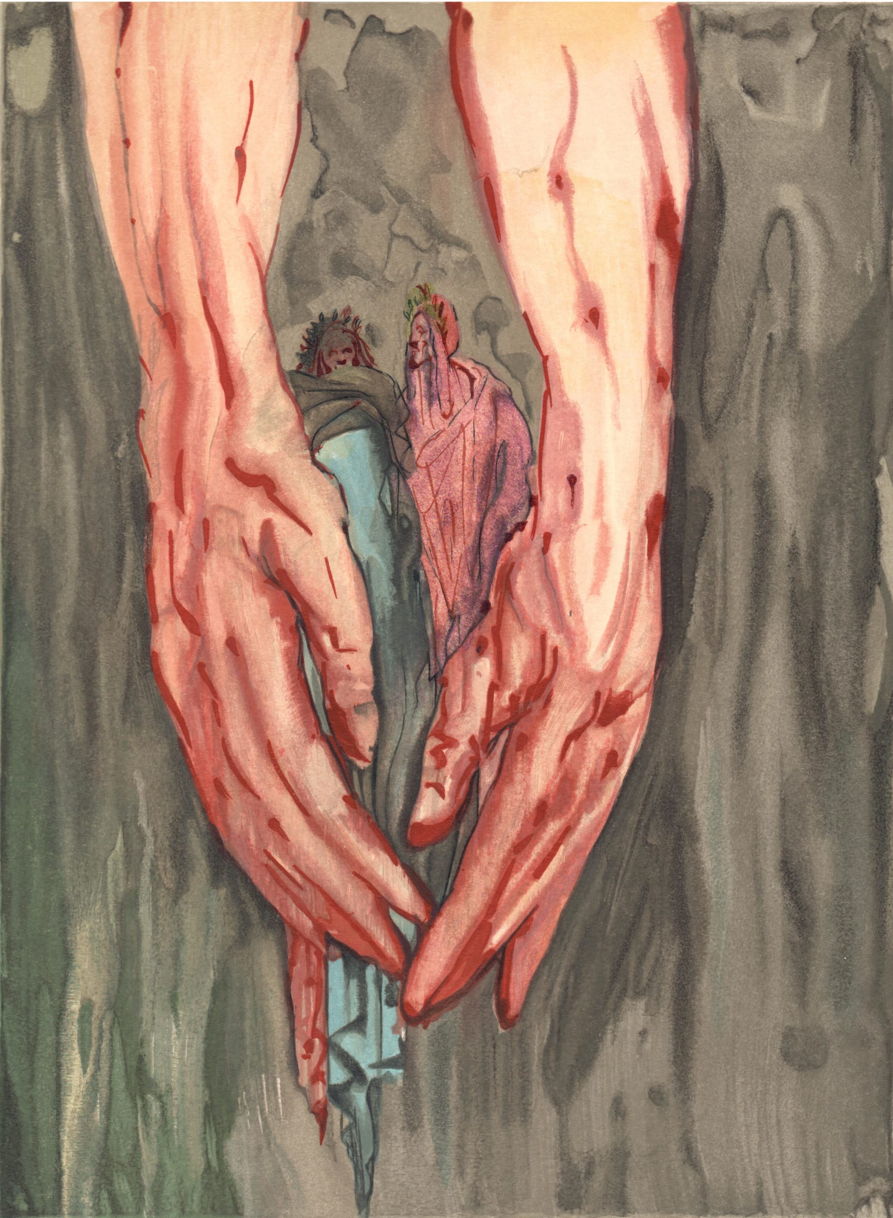 Salvador Dalí, The Climb of Geryon (Inferno: Canto 16), 1960-64 ...