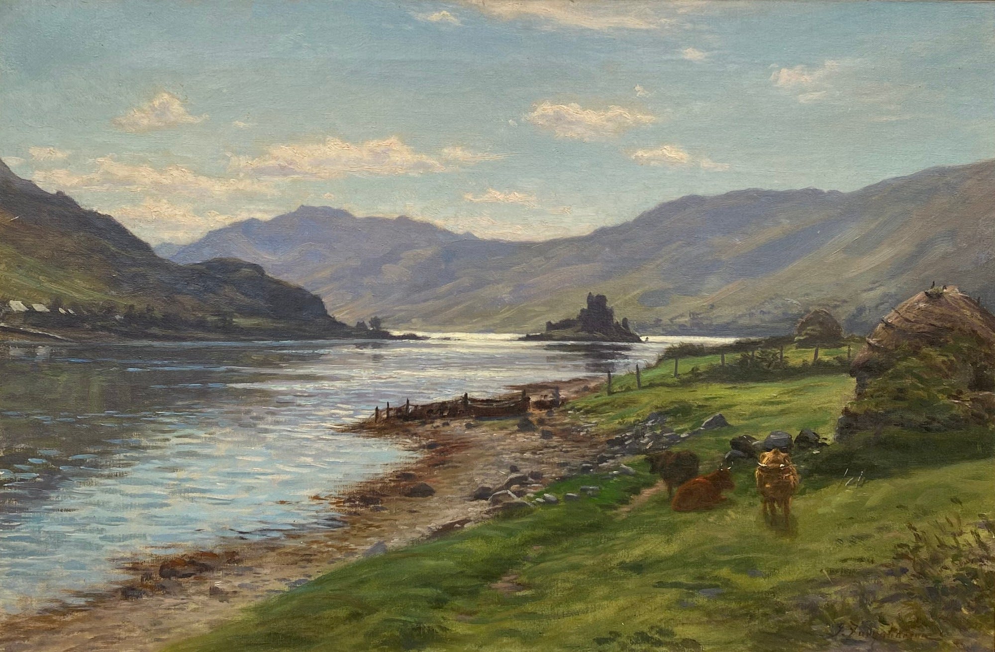 Joseph Farquharson RA, Eilean Donan Castle on Loch Duich | McEwan Gallery