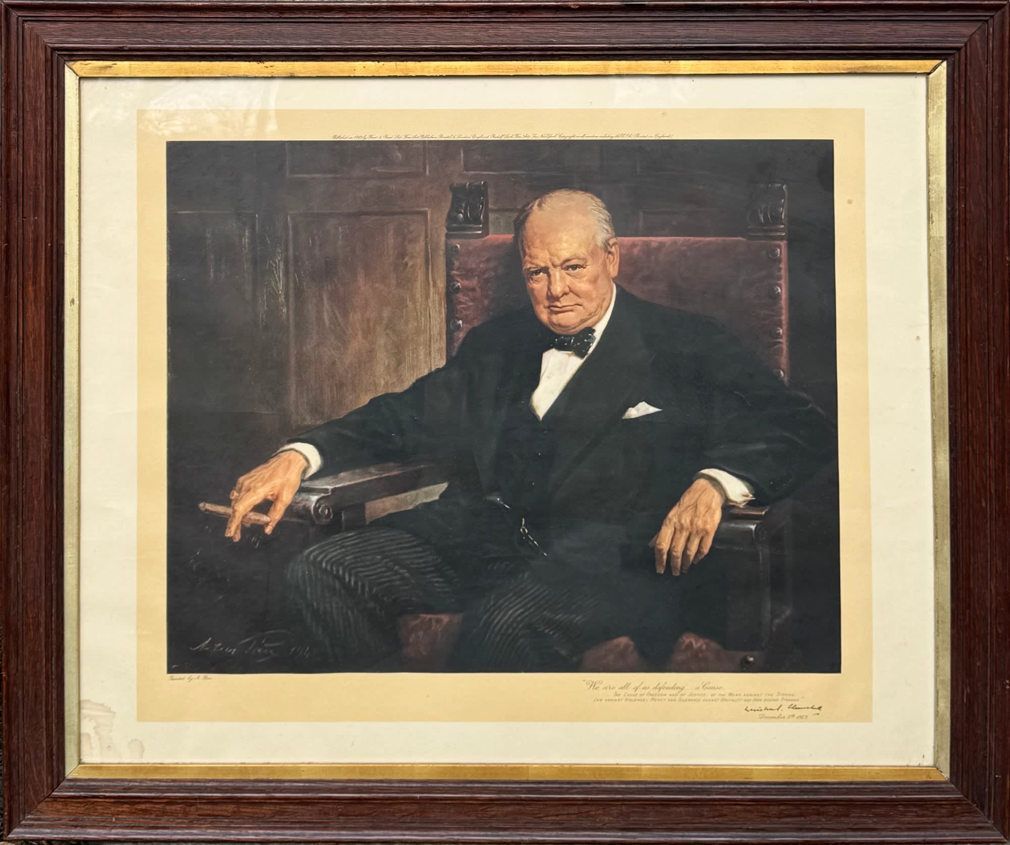 Arthur Pan, Winston Churchill, 1943 | McEwan Gallery
