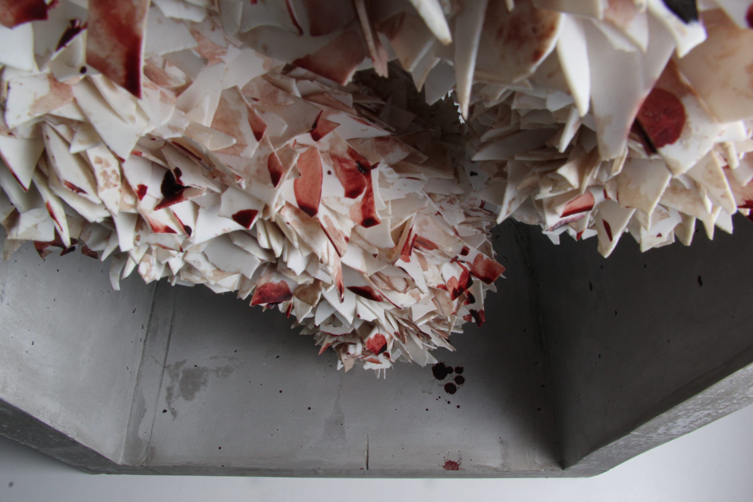 Yulia Batyrova and Marat Mukhametov, Hands in Blood (Question mark ...