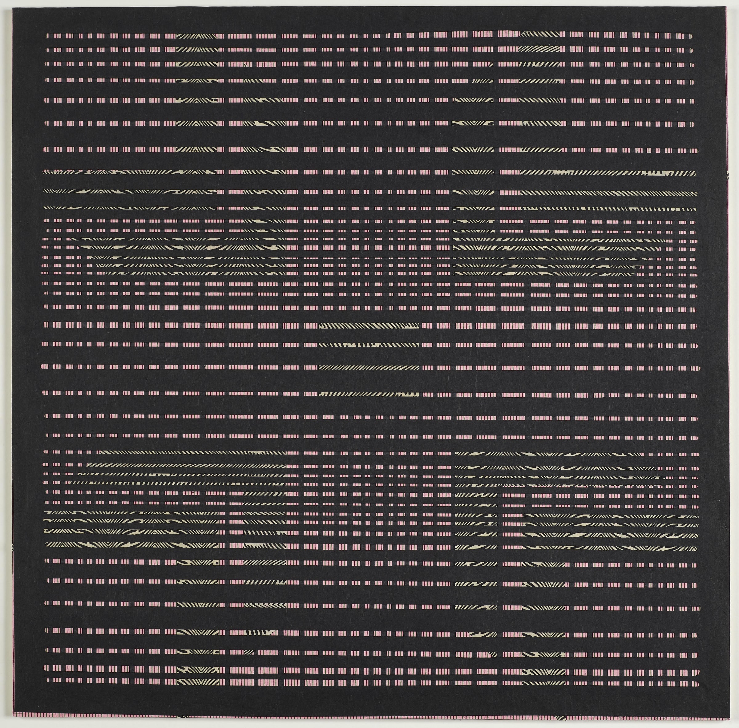 Tarka Kings, Pink, Black & Cream, 2019 | Offer Waterman