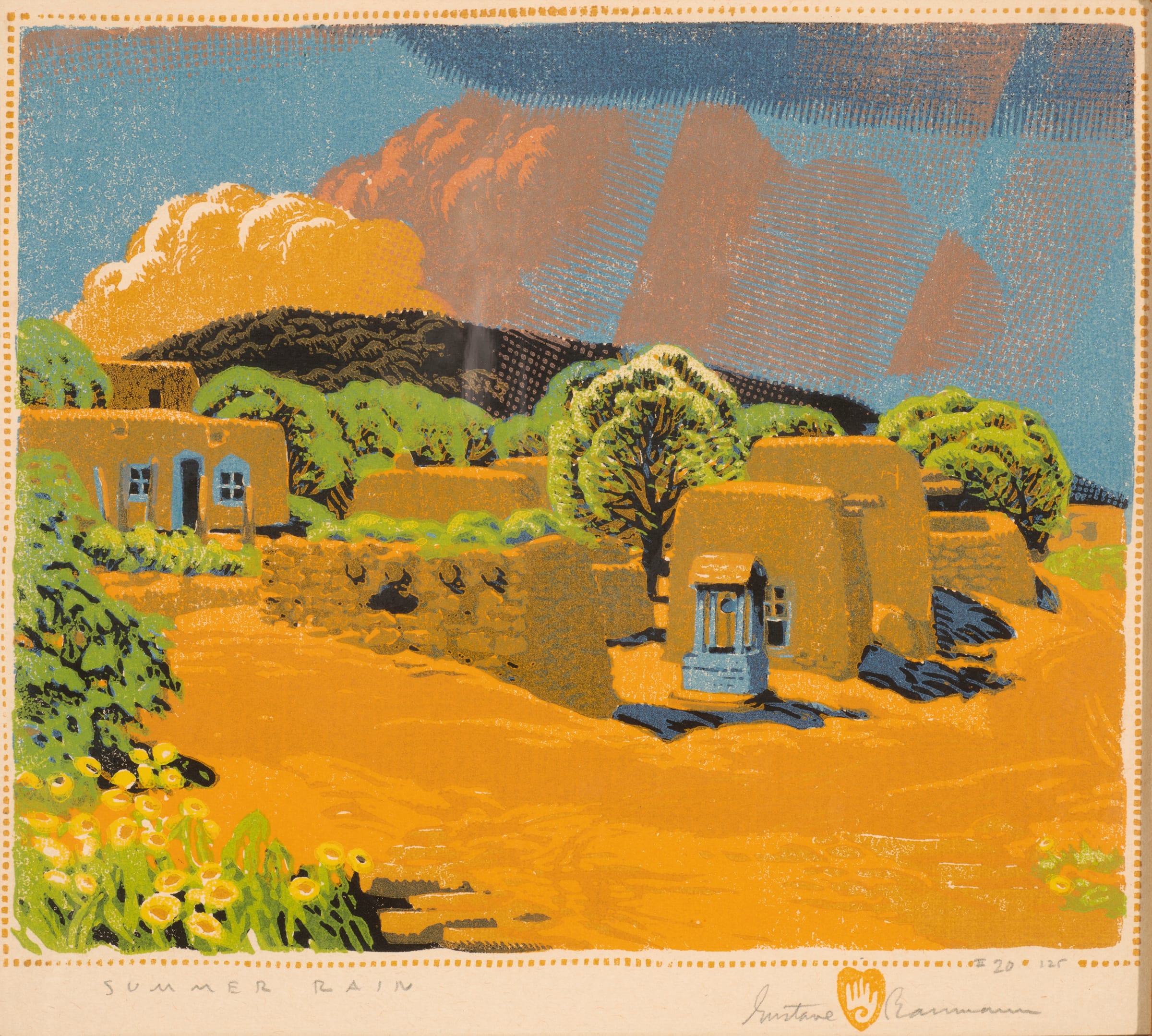 Gustave Baumann, Summer Rain | The Owings Gallery