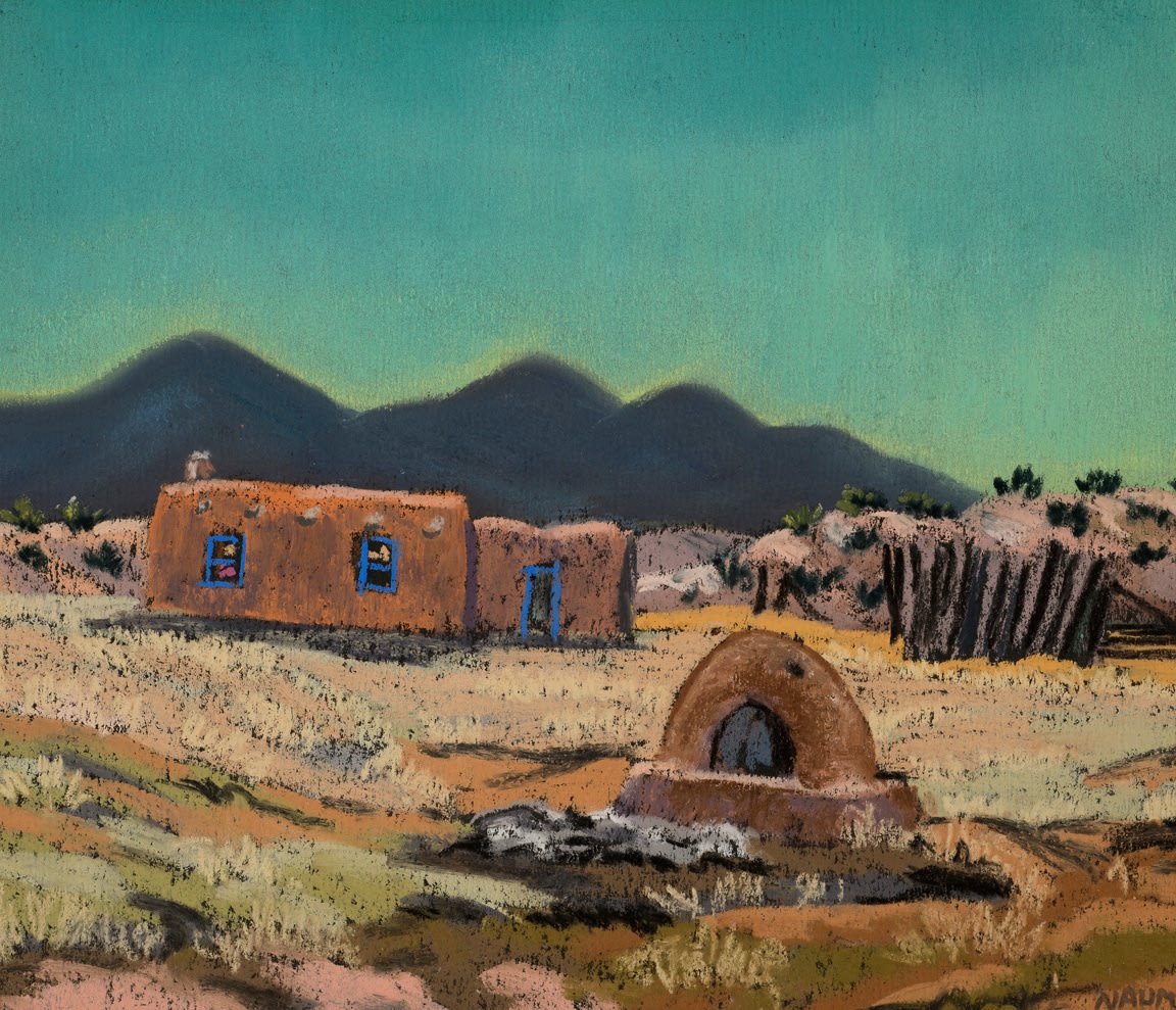 Helmuth Naumer, Adobe House and Horno | The Owings Gallery