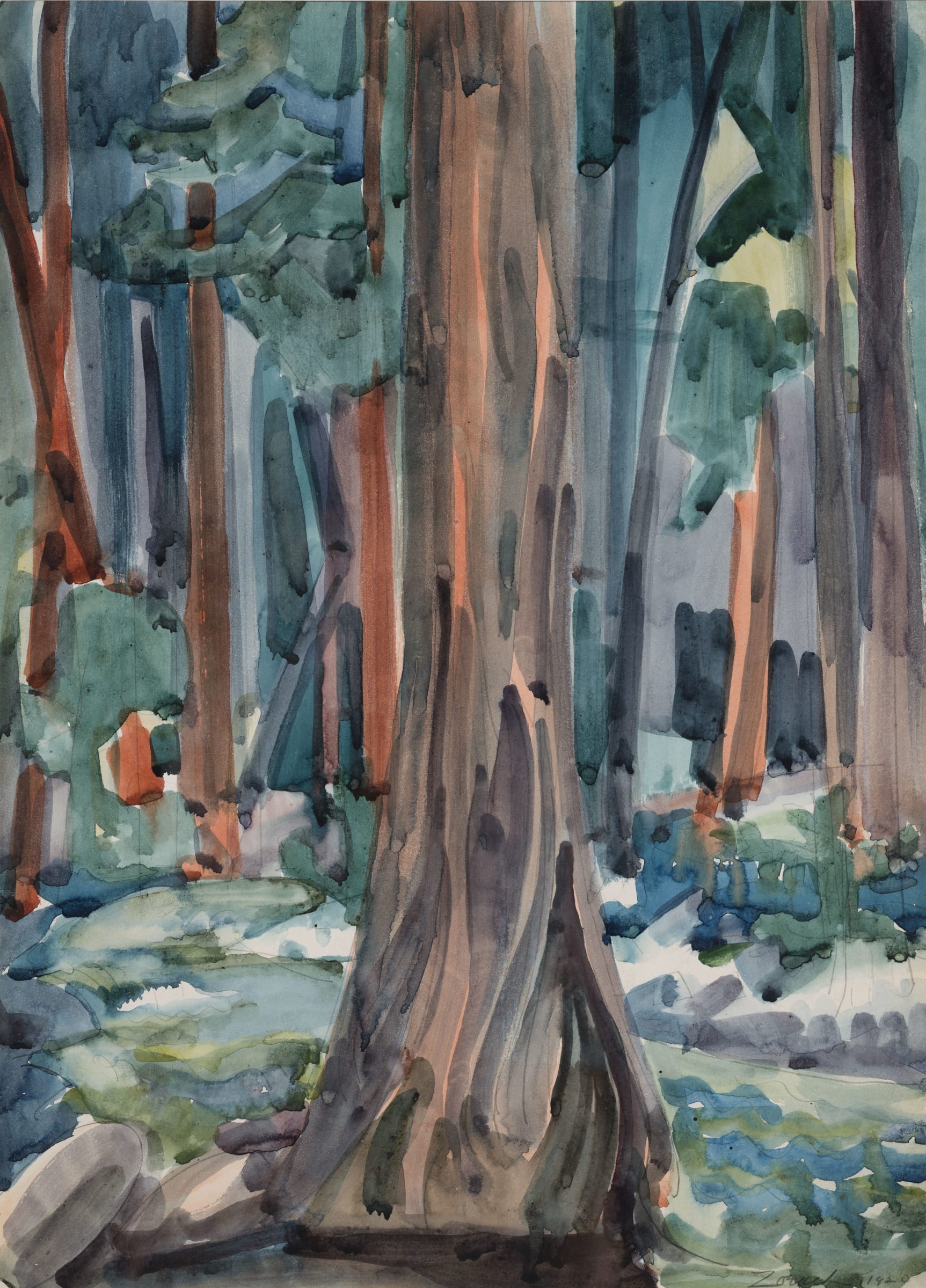 William Zorach, The Big Tree, d. 1920 | The Owings Gallery