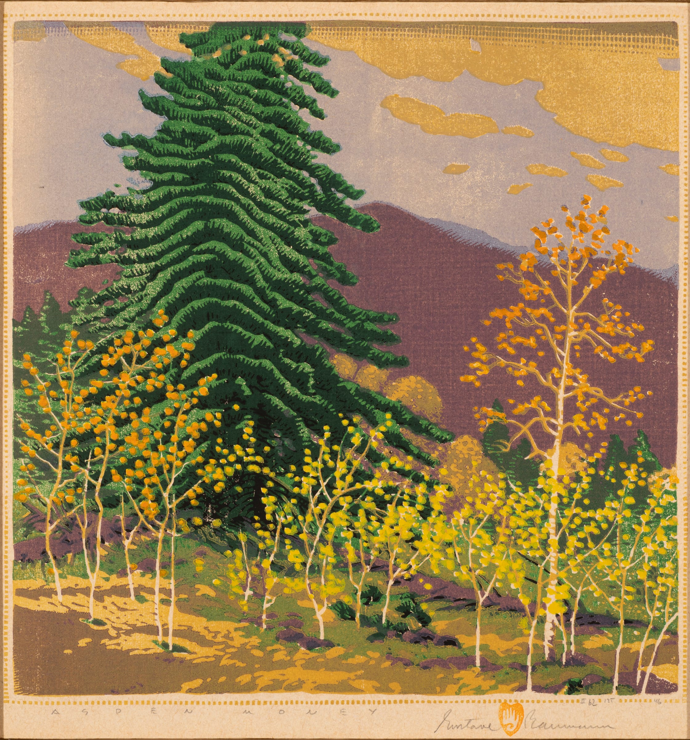 Gustave Baumann, Aspen Money, d. 1946 | The Owings Gallery