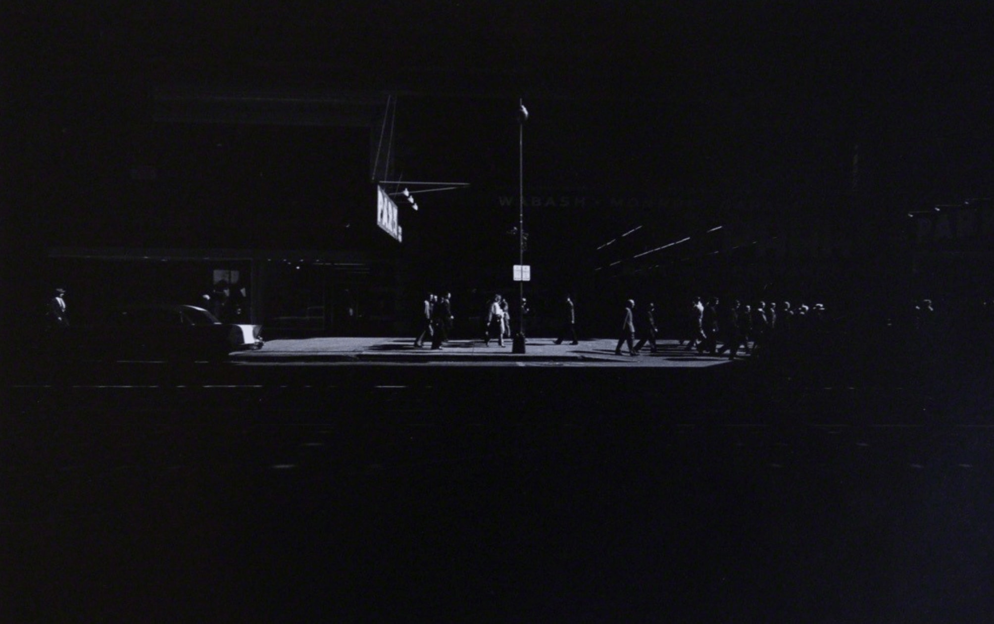 Harry Callahan, Wabash Avenue, Chicago, 1958 | Peter Fetterman Gallery