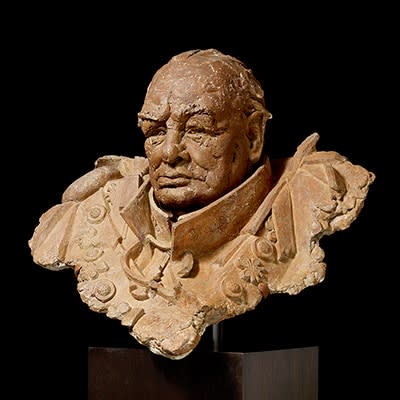 Willem Adolf Verbon, Portrait bust of Sir Winston Churchill (1874-1965 ...