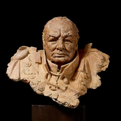 Willem Adolf Verbon, Portrait bust of Sir Winston Churchill (1874-1965 ...