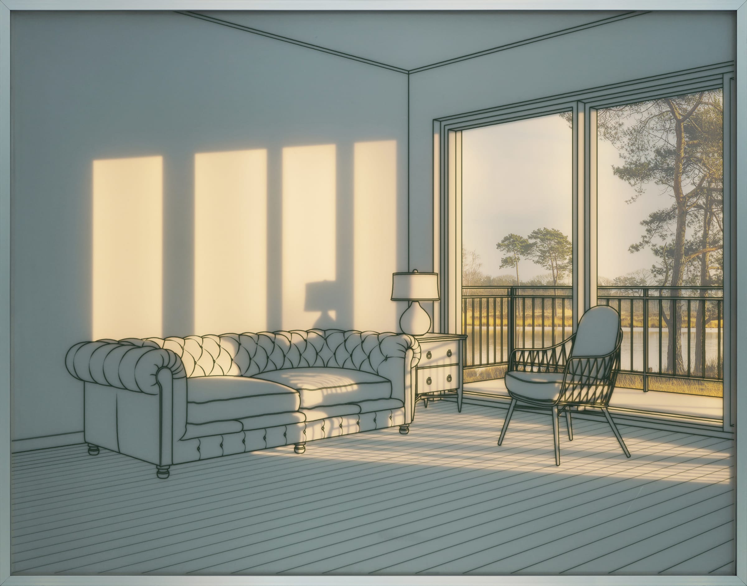 Hwang Seontae, The Space with Sunshine V, 2024 | Pontone Gallery
