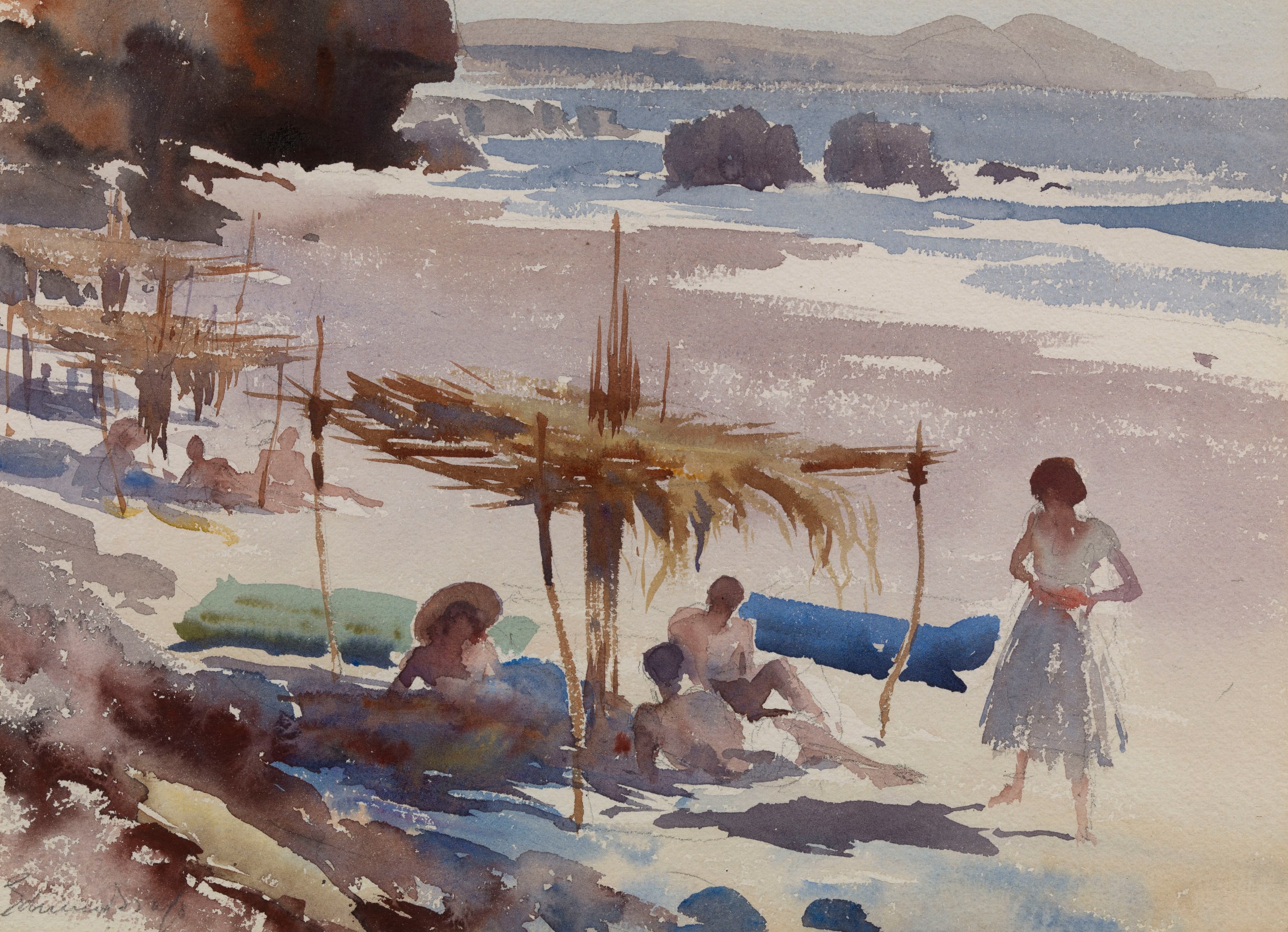 Edward Seago, Beach Scene, Spanish Coast | Portland Gallery