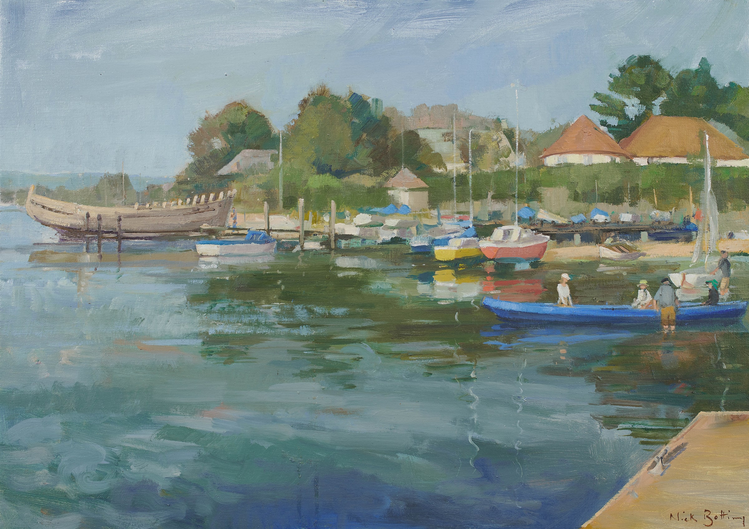 Nick Botting, Hot and Languid afternoon, Dell Quay | Portland Gallery