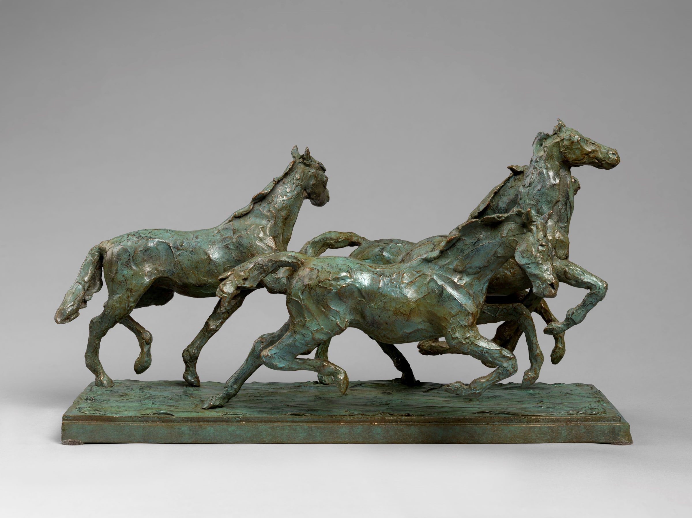 Jess Wallace, Four Horses Fleeing (Joey, Java, Trigger and Sid), 2024 | Portland Gallery