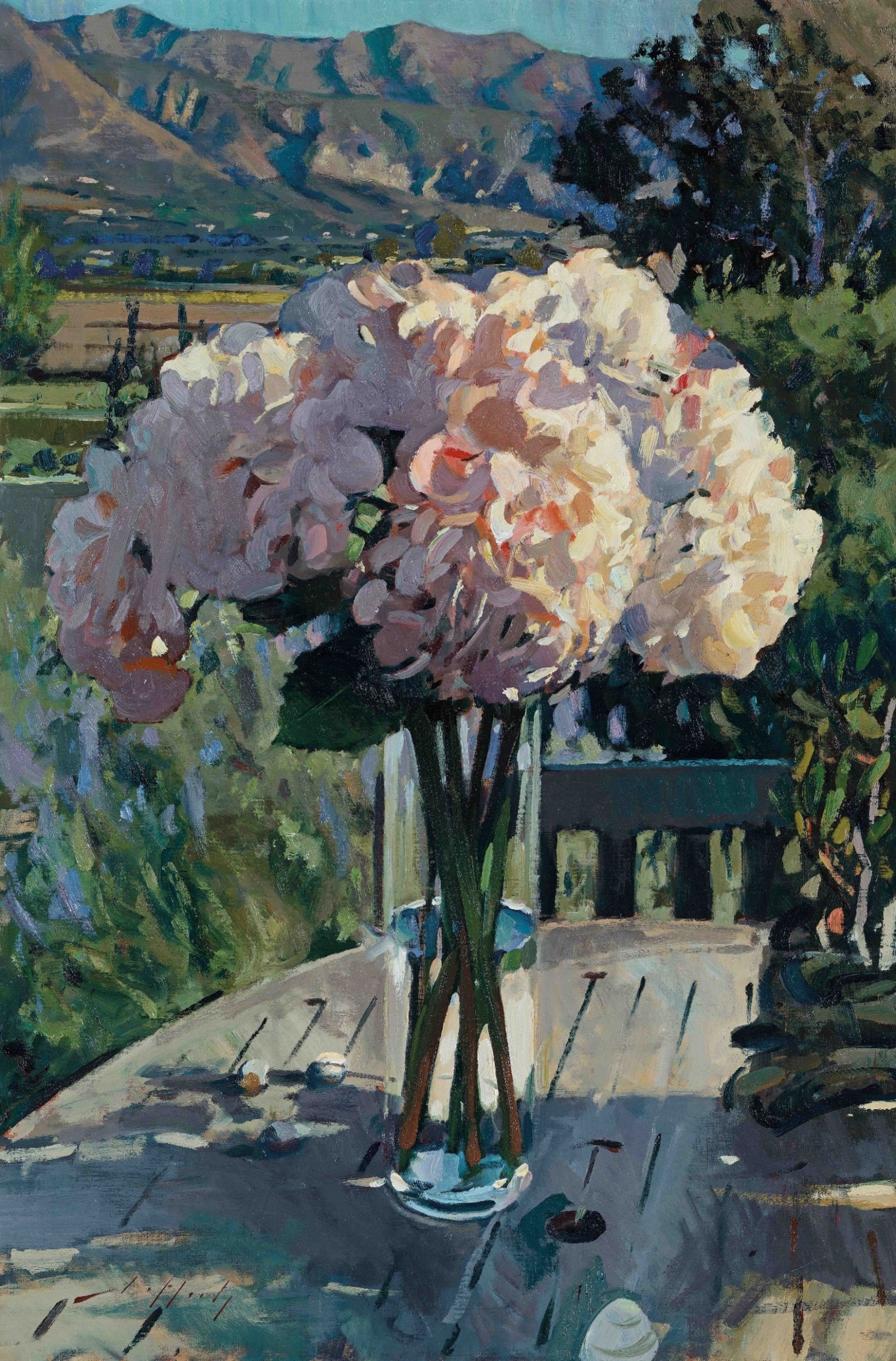 Paul Rafferty, Hydrangeas, Santa Barbara, 2022 | Portland Gallery