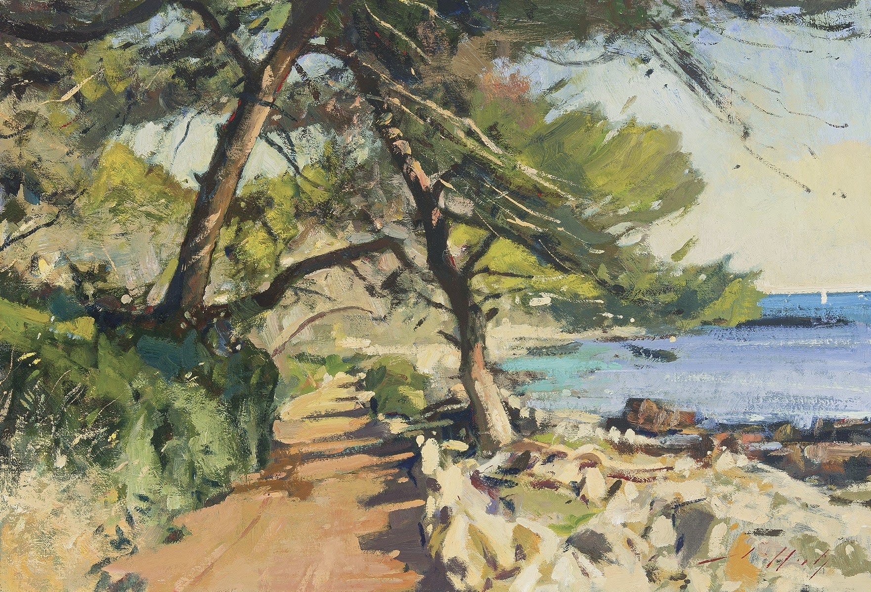 Paul Rafferty, Coastal Walk, Cap d'Antibes | Portland Gallery