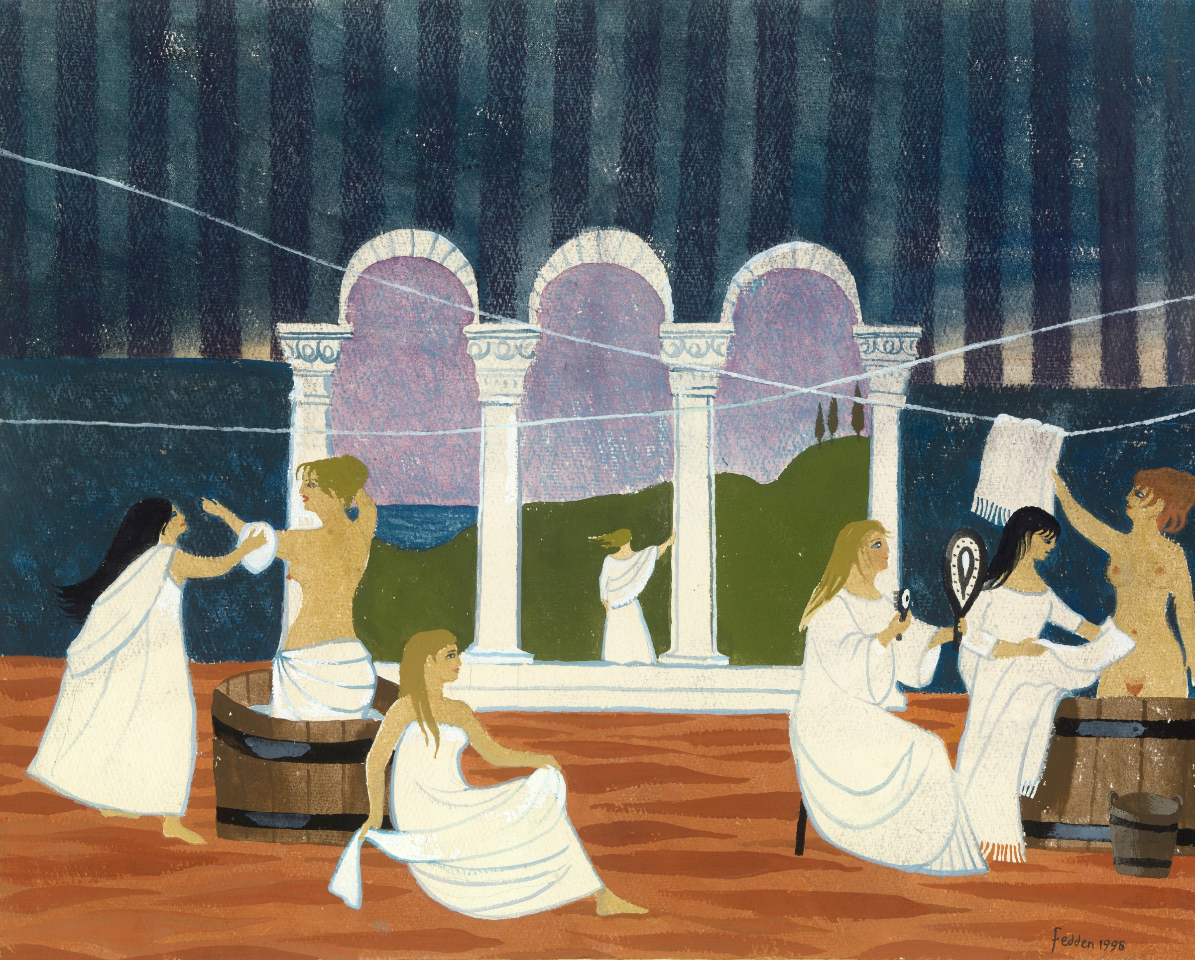 Mary Fedden, Le Comte Ory by Rossini, 1997 | Portland Gallery