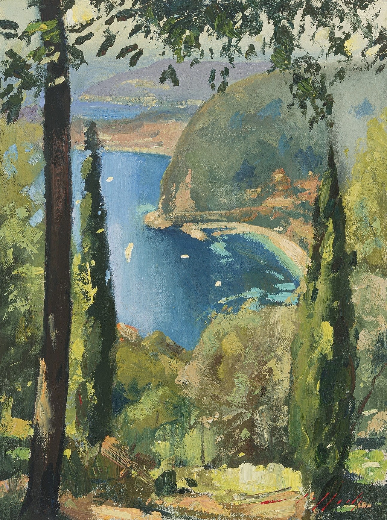 Paul Rafferty, 28. Bay of Eze - study | Portland Gallery