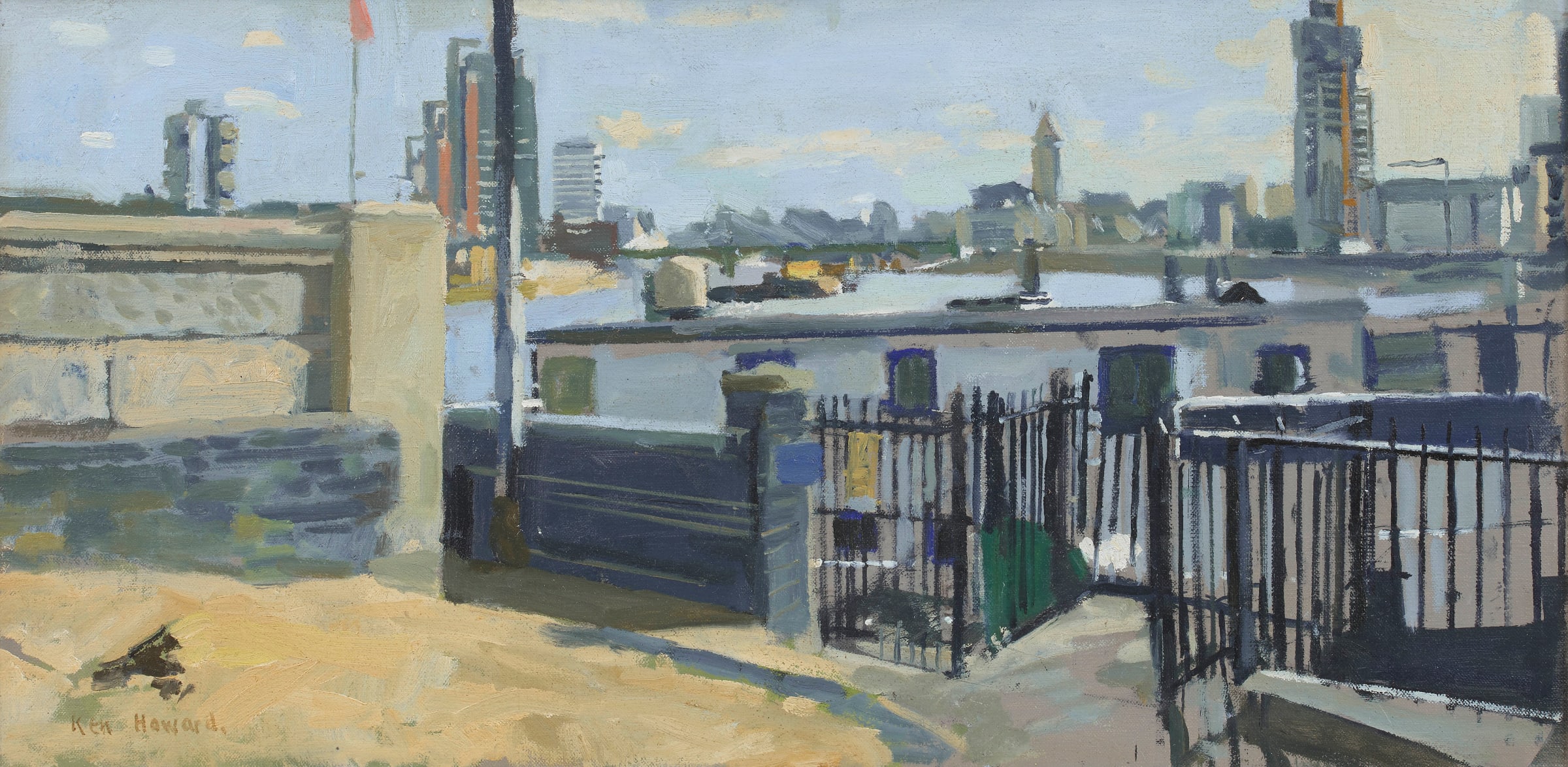 Ken Howard, The River at Chelsea | Portland Gallery