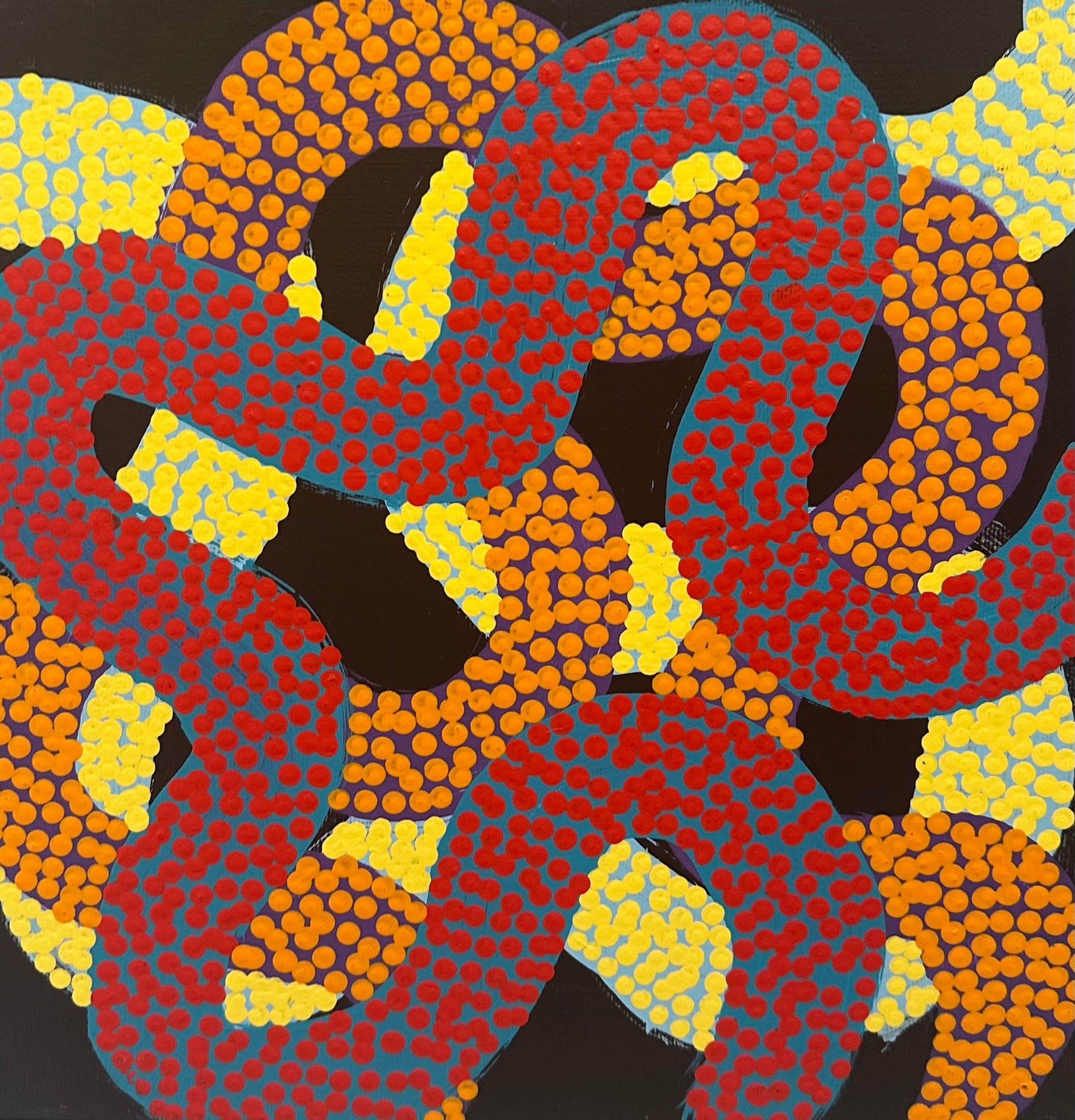 Aboriginal Art, Vanetta Nampijinpa Hudson - Warlukurlangu Jukurrpa ...