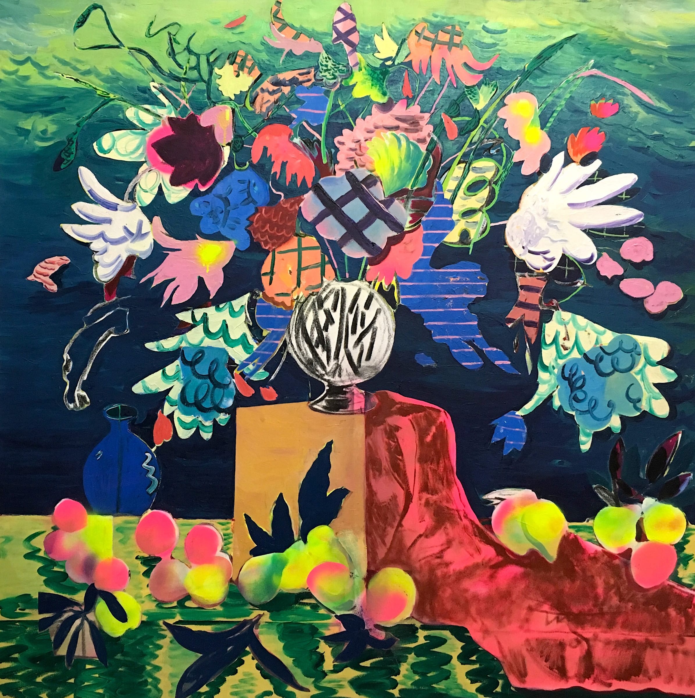 David Price, Still Life with Vase and Fruit, 2020-21 | Frestonian Gallery