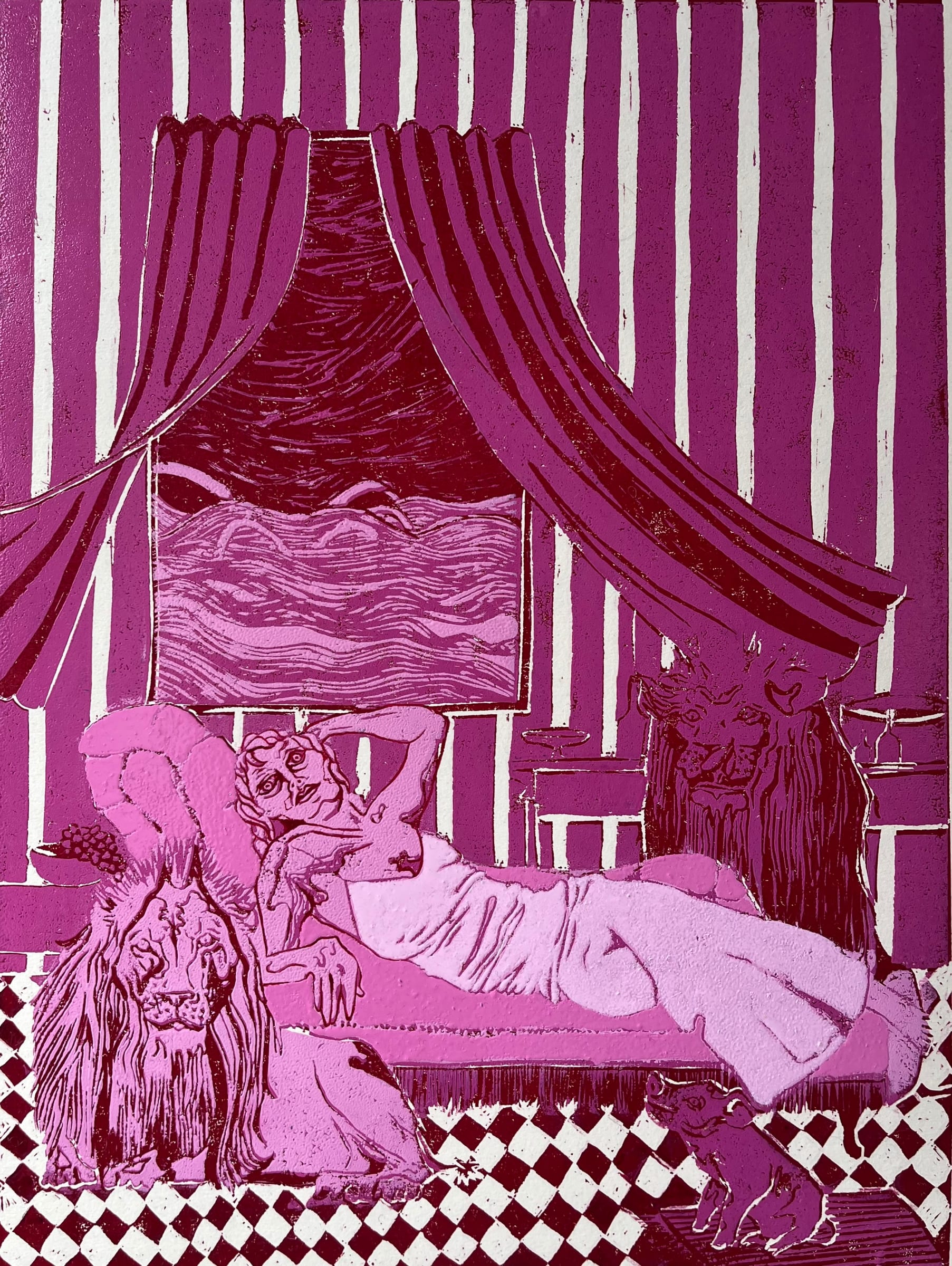 Hattie Malcomson, Circe in Aeaea (Red), 2024 | Rhodes Editions