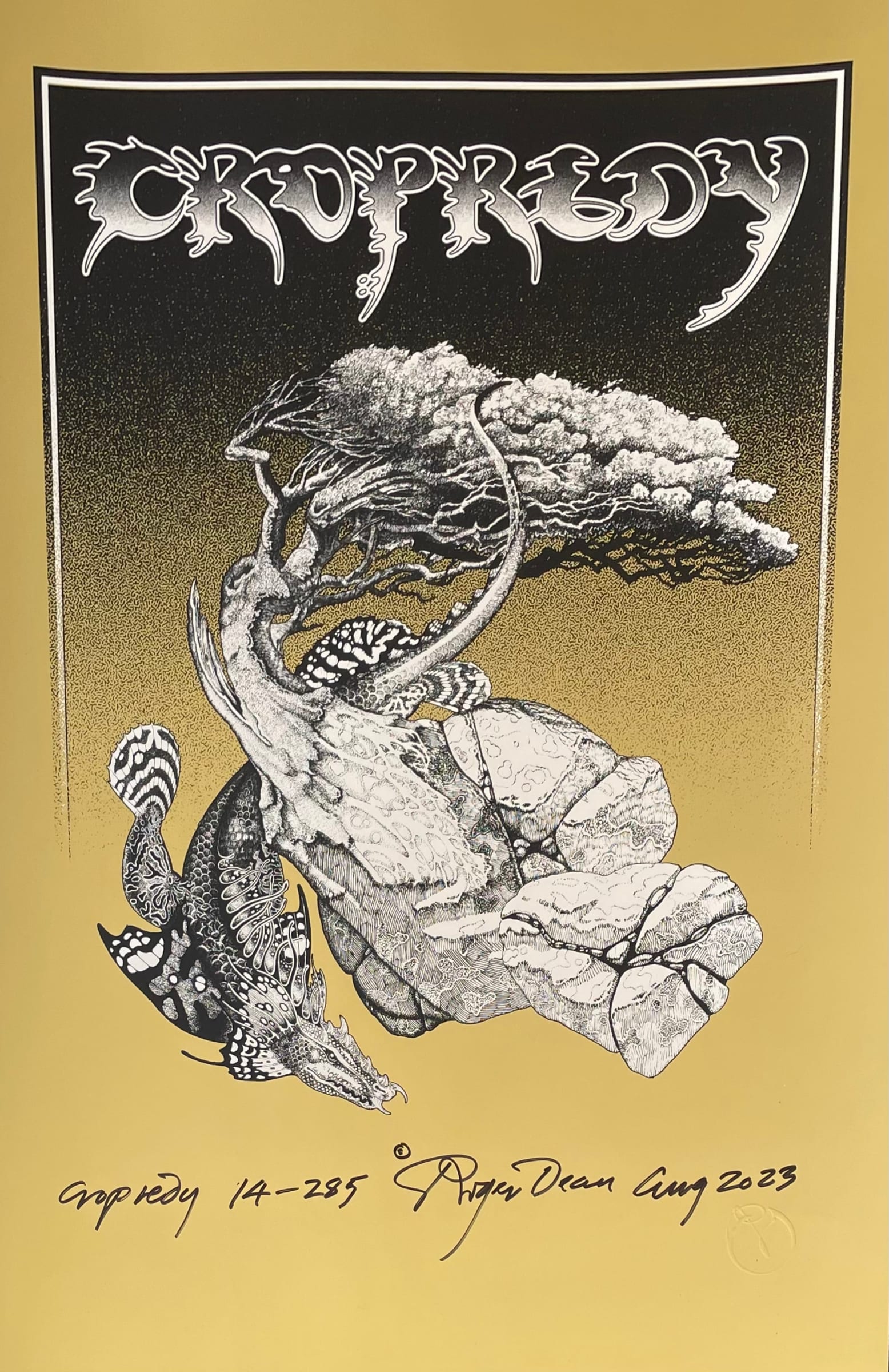 Roger Dean, Cropredy - Gold, 2023 | Trading Boundaries Fine Art