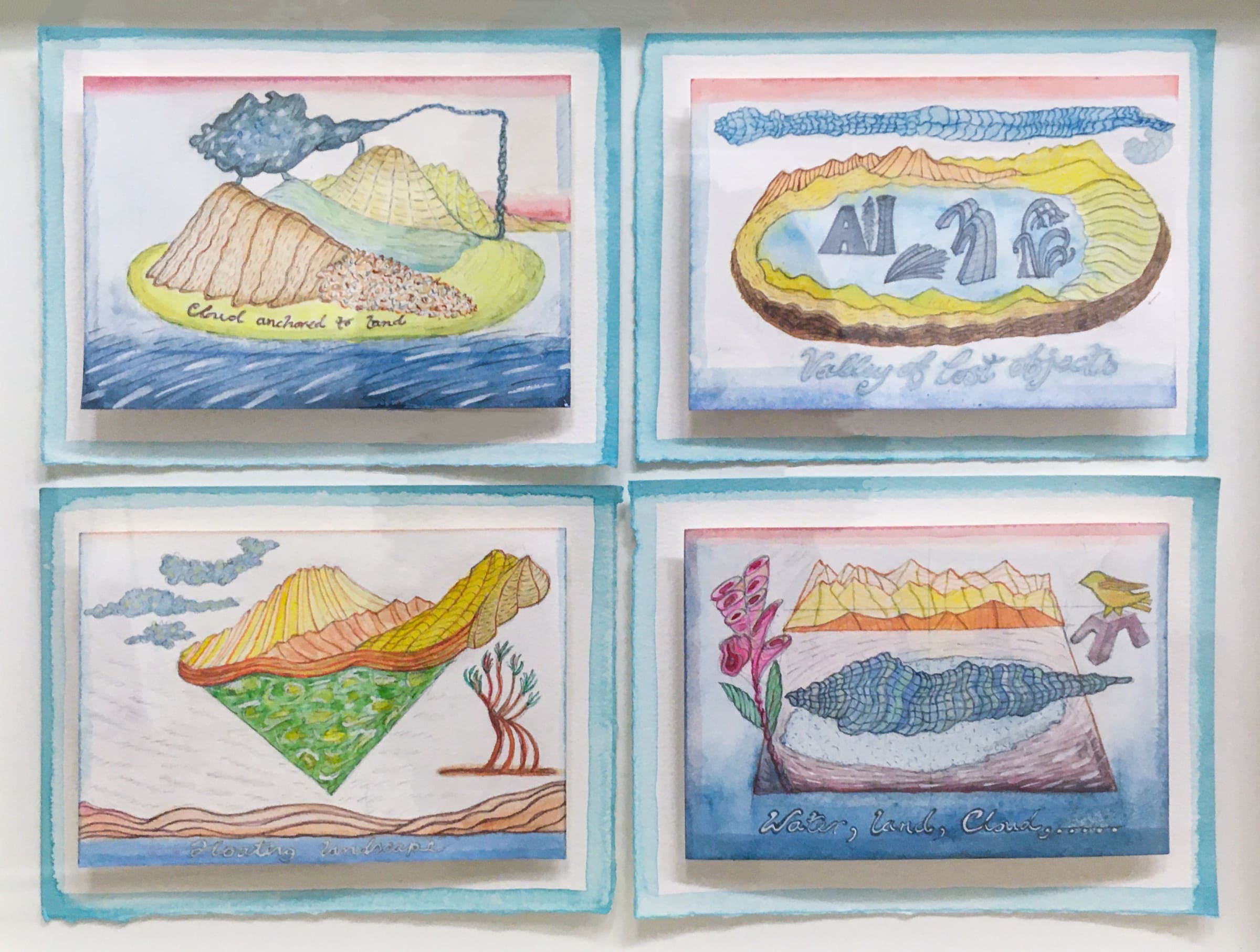 Fiona Dean RSA, Landscape Notes i, ii, iii, iv | The Academicians' Gallery