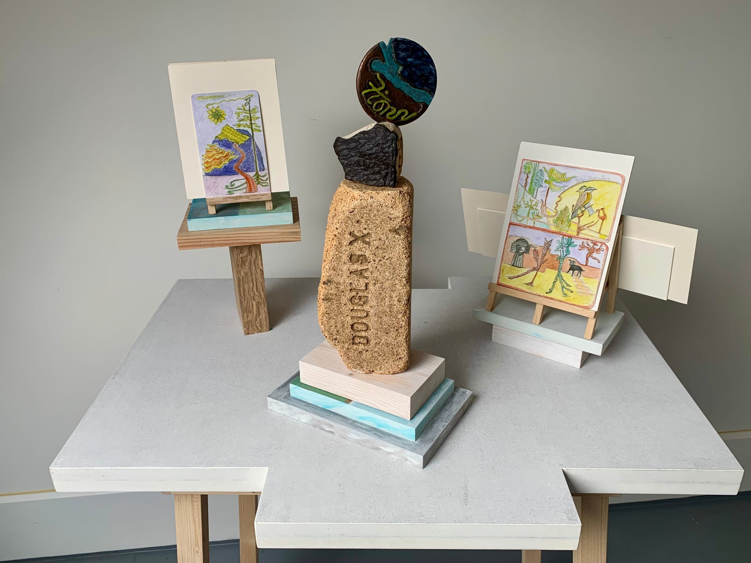 Fiona Dean RSA, Landscape Offerings: Remembered landscapes: Maquette 1 ...