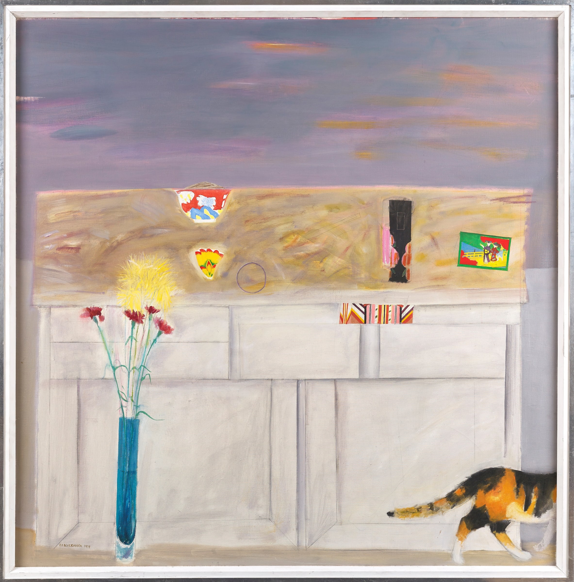 Elizabeth Blackadder RSA, Coco and Cupboard, 1979 | Royal Scottish Academy