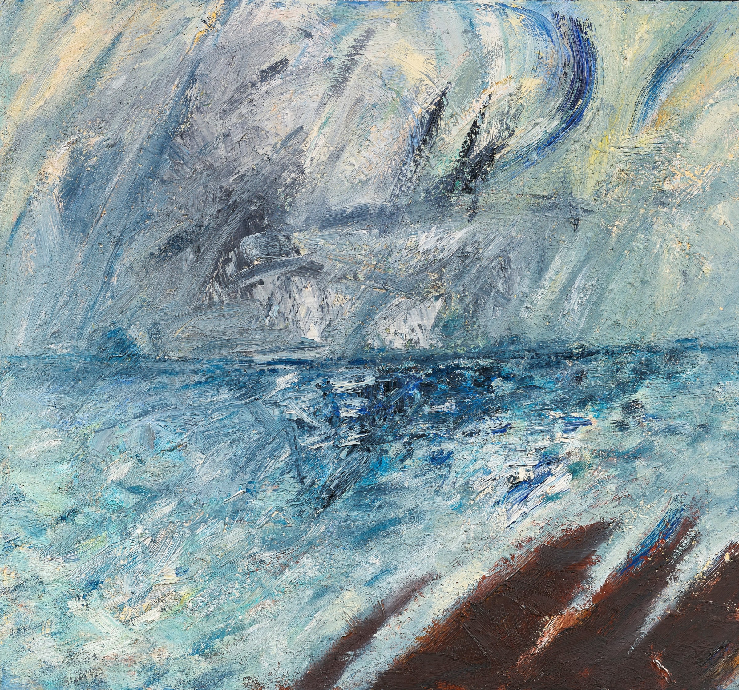 John Houston RSA, Windy Day, North Berwick, 2000 | Royal Scottish Academy