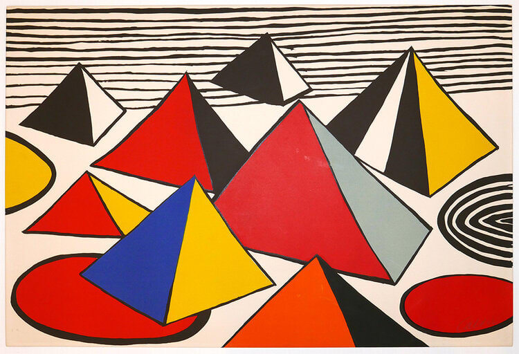 Alexander Calder, Eight Pyramids, 1970 | RUKAJ
