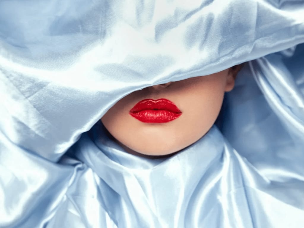Tyler Shields, Silk Lips, 2024 | Samuel Owen Gallery LLC