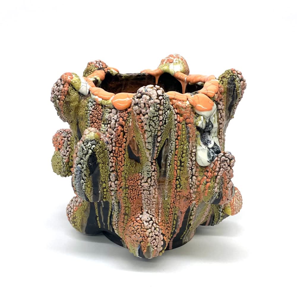 Vince Palacios, Cave Vessel: Orange Tiger, 2023 | Simard Bilodeau Contemporary