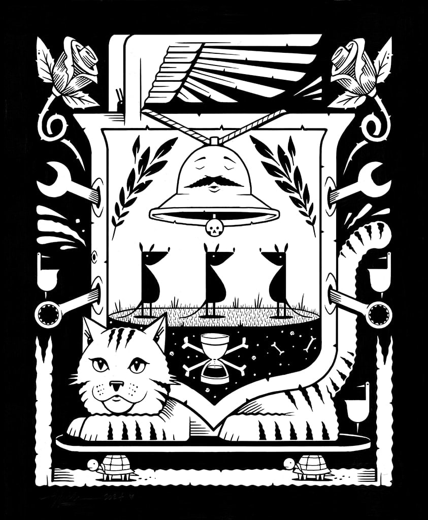 Jeremy Fish, Belling the Cat, 2025 | Harman Projects