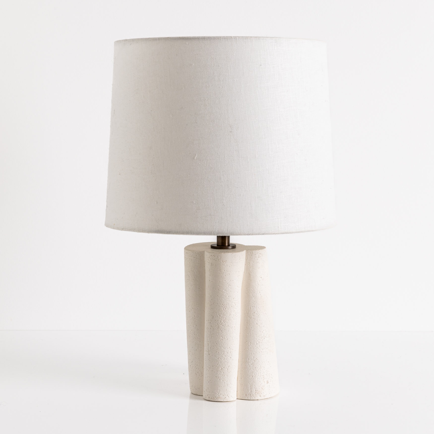 Caroline Gray, Pair of Small Stacked Lamps in White | Studio Tashtego