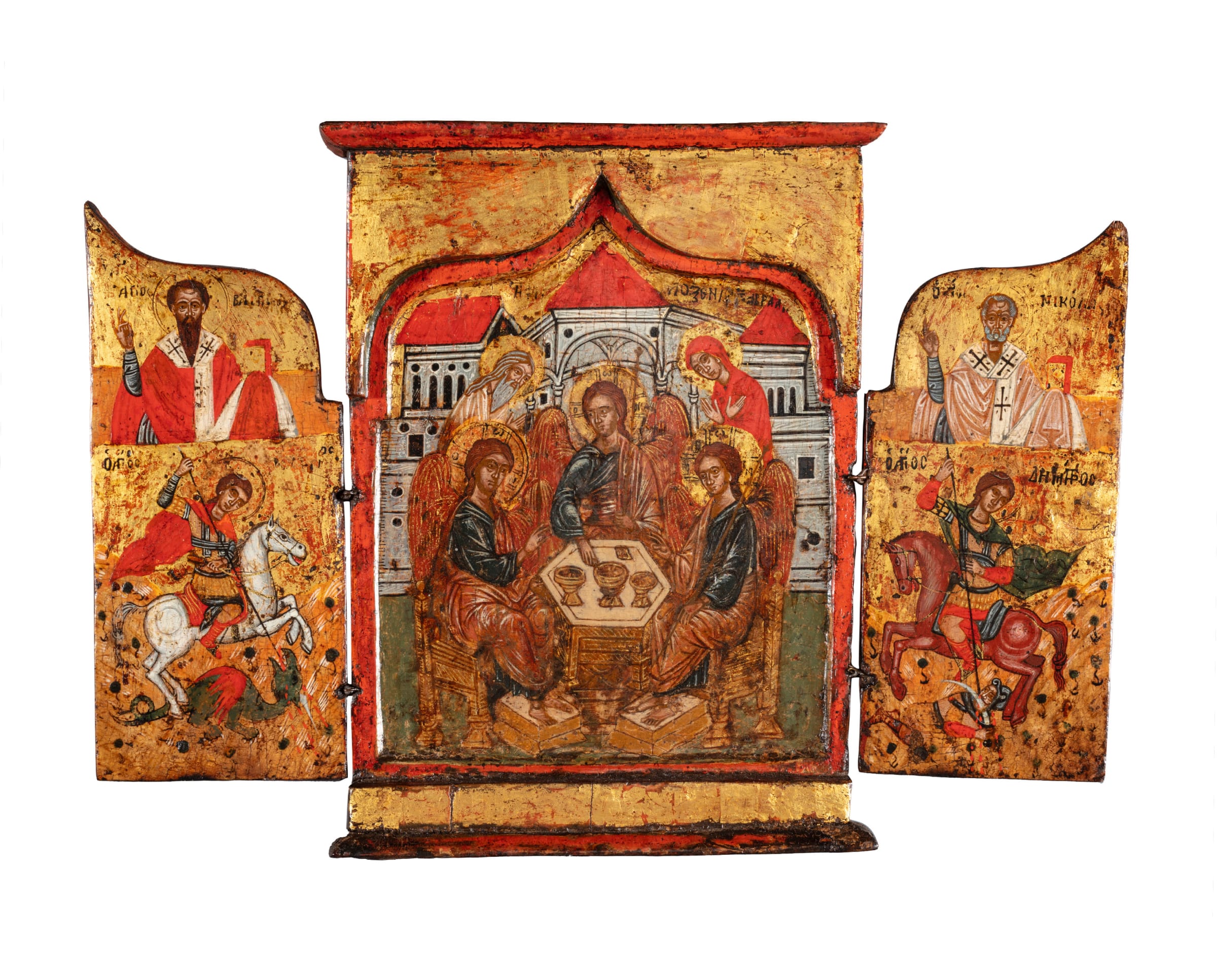 Triptych with Old Testament Trinity, 18th century | The Temple Gallery