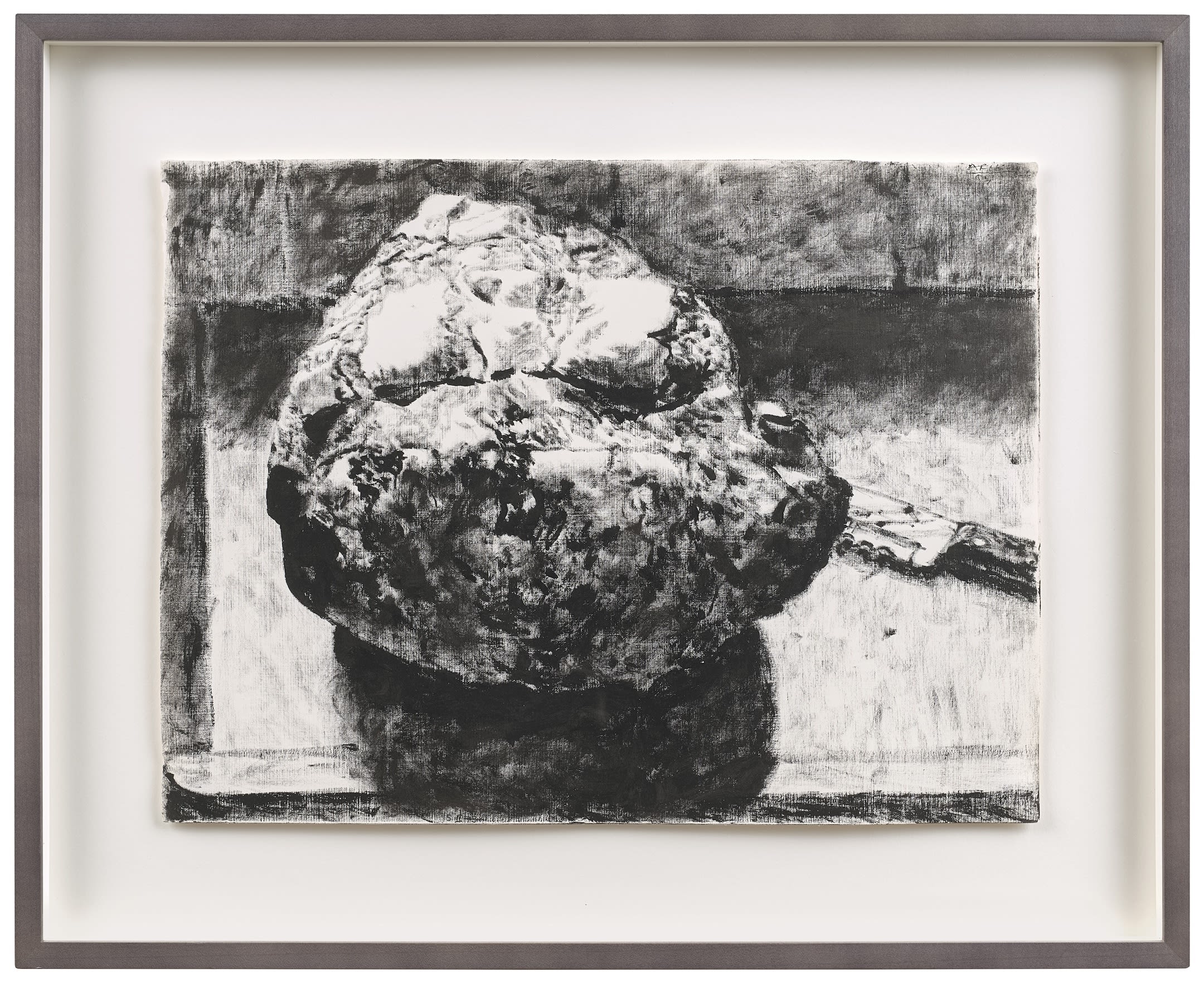 Avigdor Arikha, Bread and knife, 1973 | The Fine Art Society Ltd