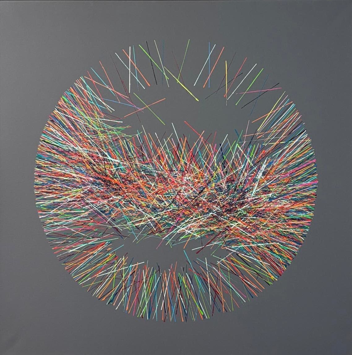 Valou Kervyn, Pins and Needles - Gris, 2025 | The Lane Art