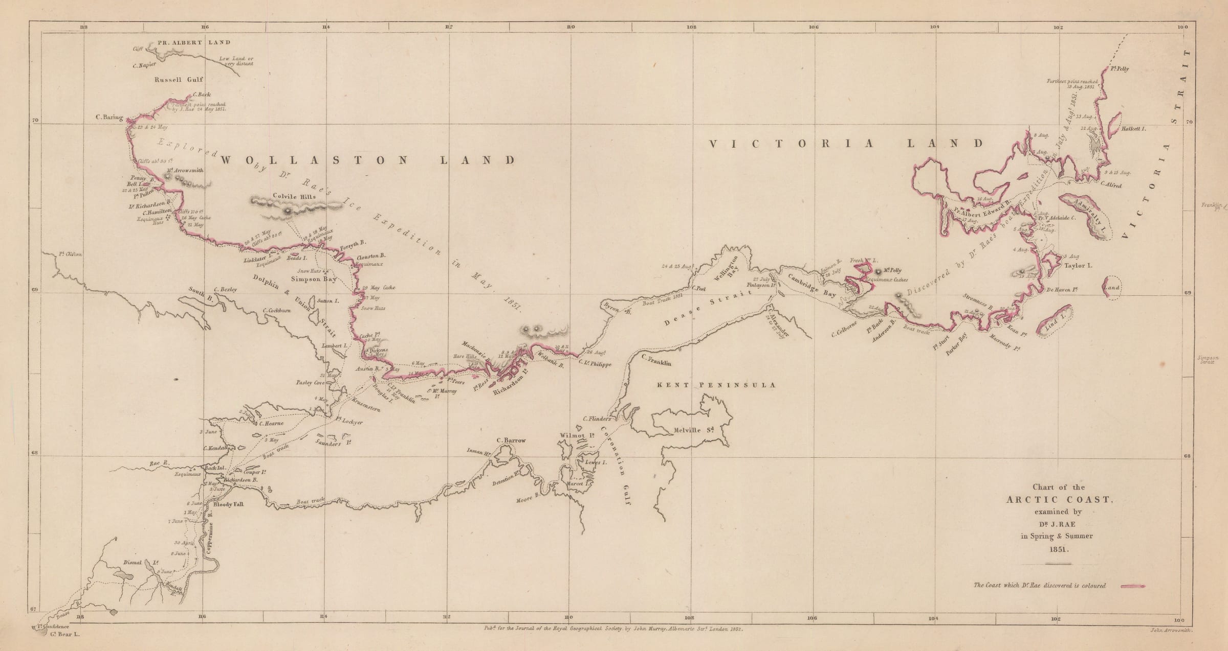 Royal Geographical Society (RGS), John Rae's Search for the Northwest ...