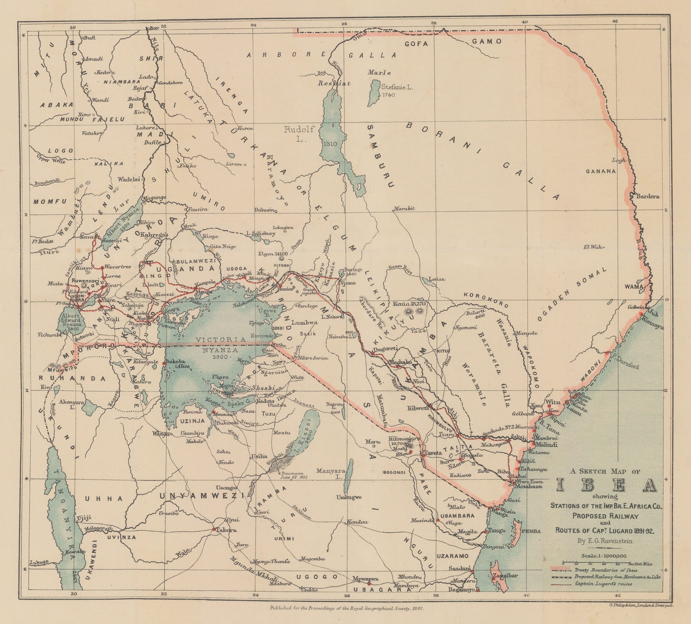 Royal Geographical Society (RGS), Imperial British East Africa (Kenya ...