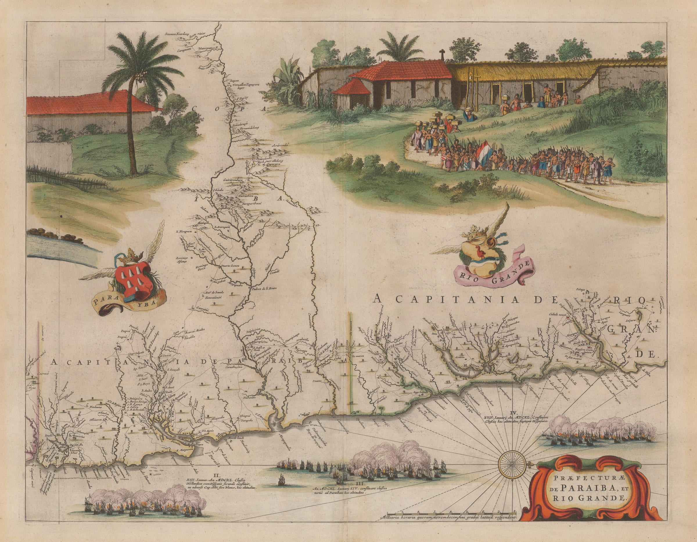 Jan Blaeu, Blaeu's Spectacular Maps of Brazil [set of 6], 1662 | The ...