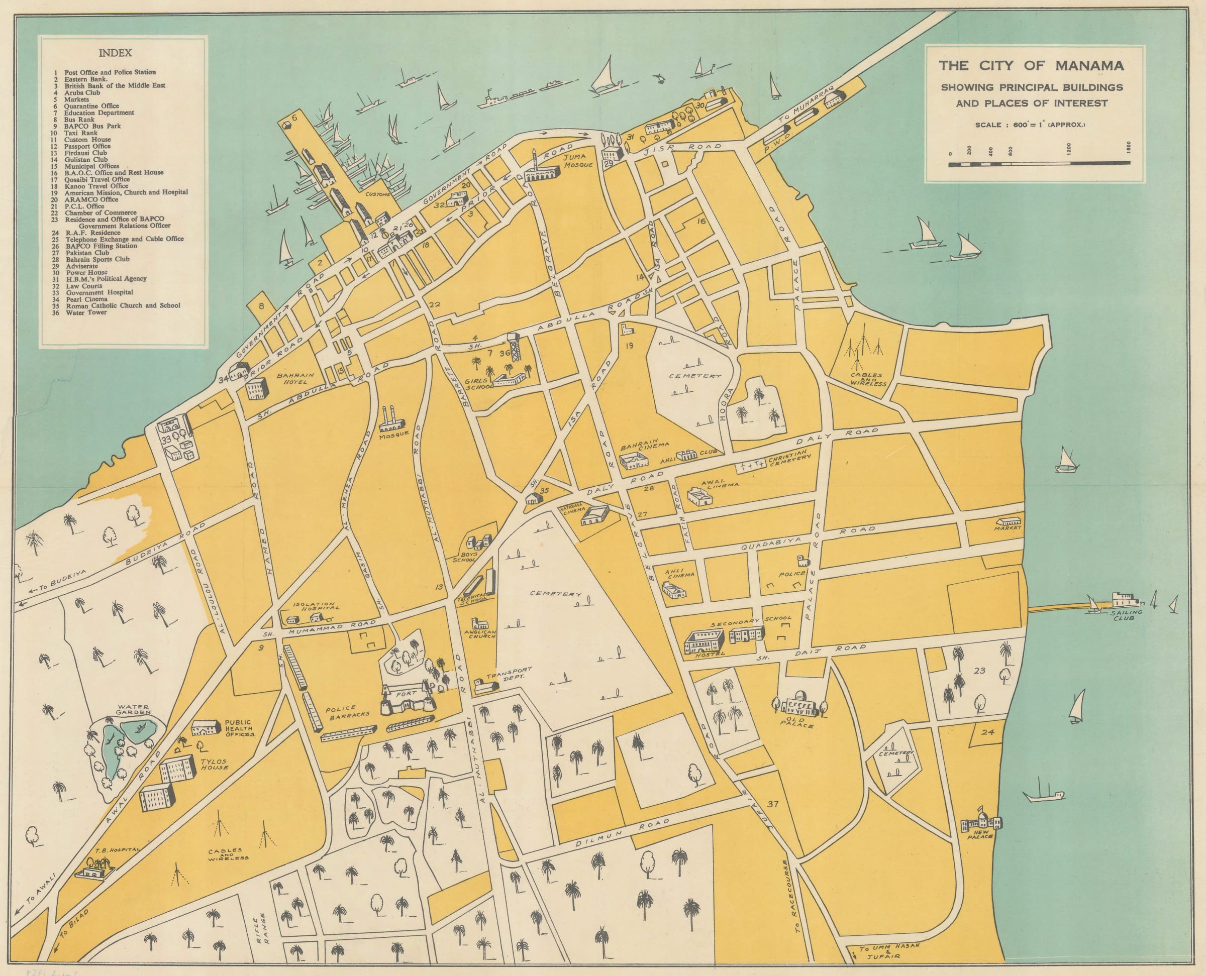 Manama Map Bahrain Travel Map With Manama City