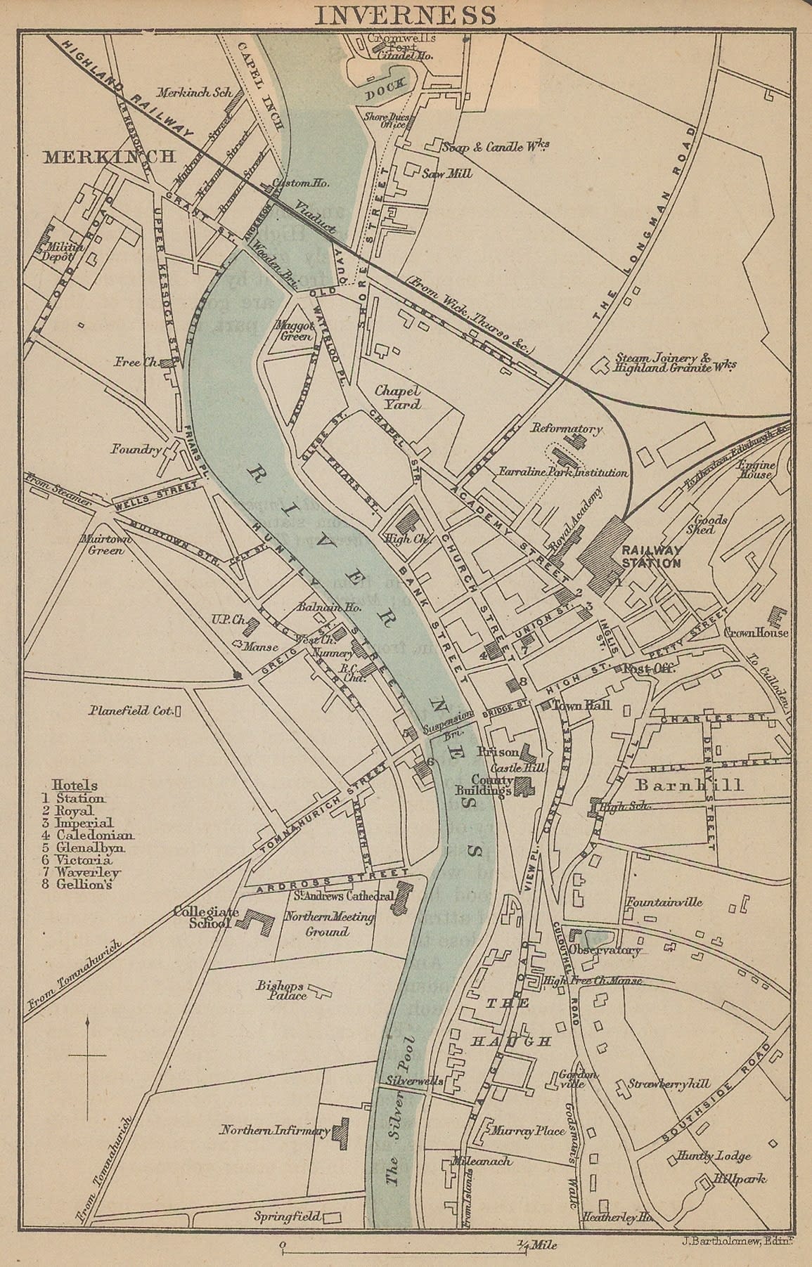 J.G. Bartholomew, Inverness, 1885 | The Map House