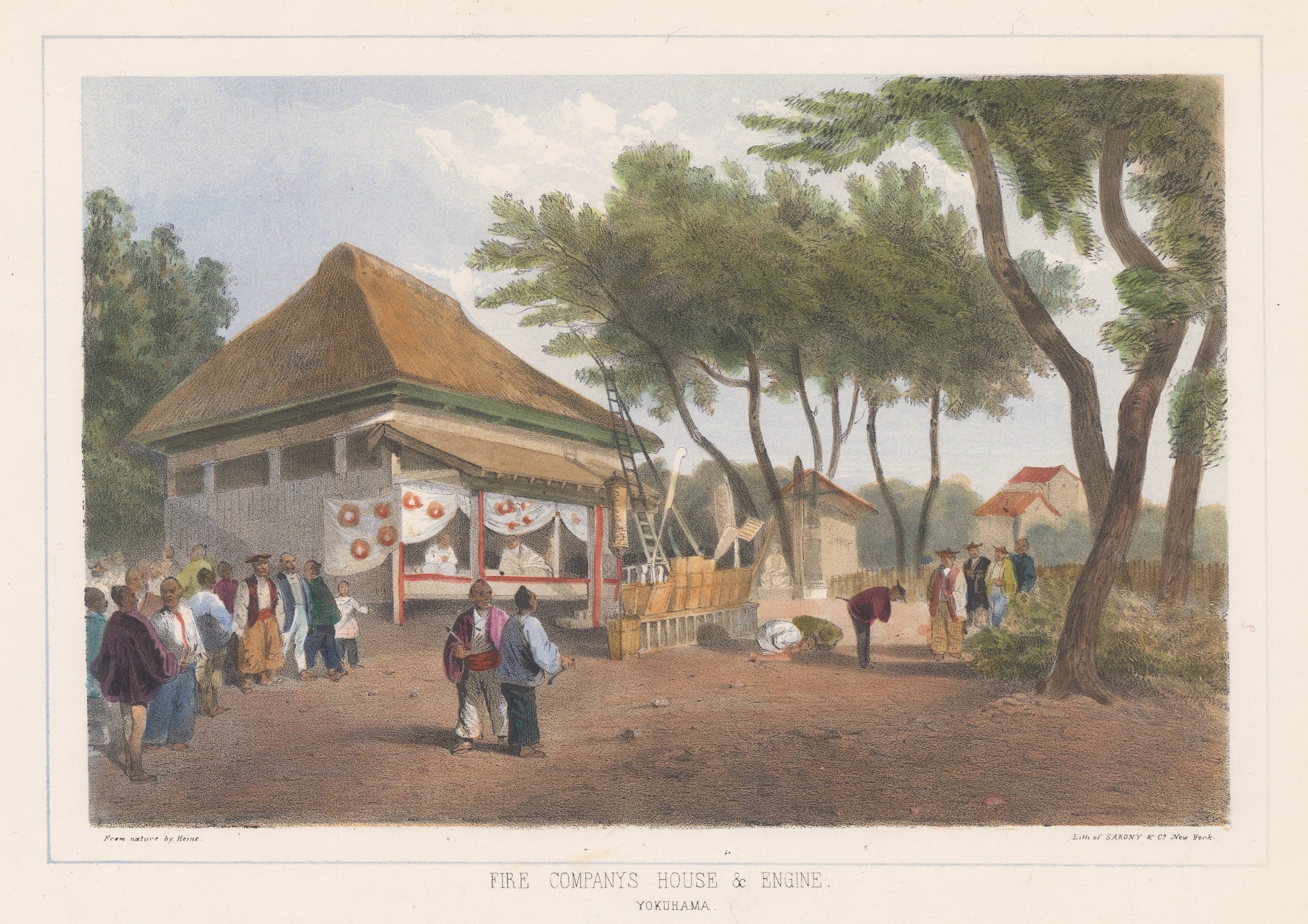 Matthew Perry, Japan - Yokohama, 1856 | The Map House